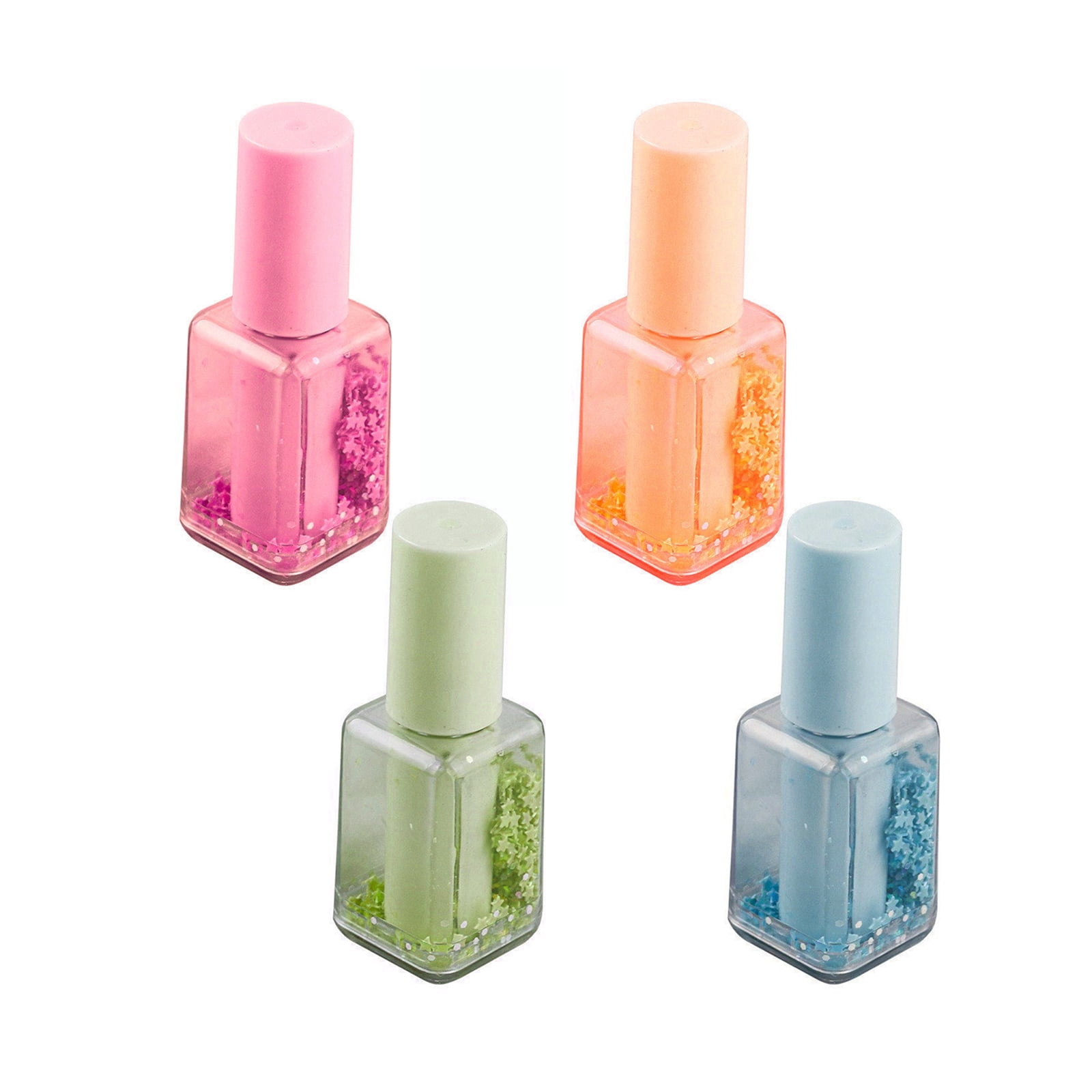 4 Pcs Highlighters Set Highlighter Markers Nails Polish Shape ...