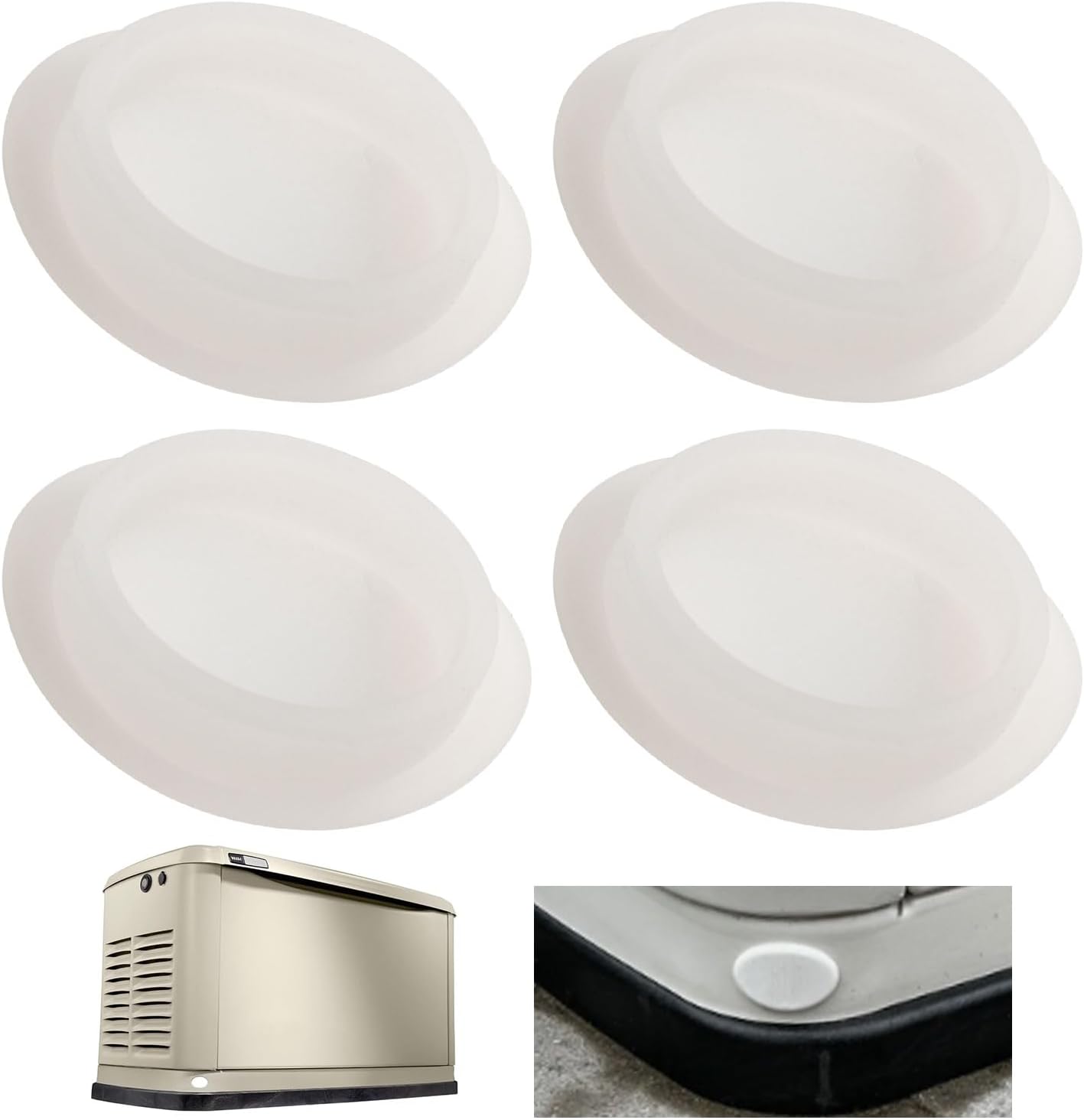 4 Pcs Hole Plug Kit for G-enerac Generators Home - Base Hole Adapter ...