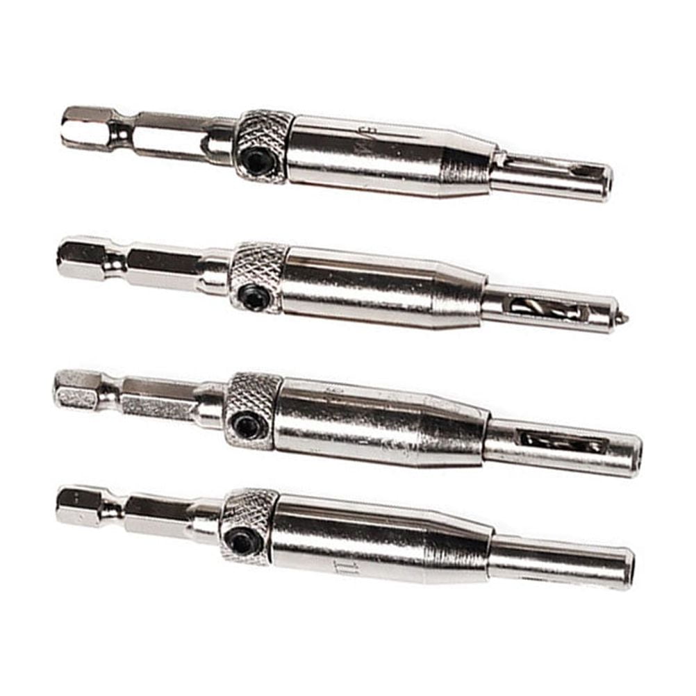 4 Pcs Hole Punch Self Centering Drill Bit Hinge Drill Bit Set Gate Lock ...