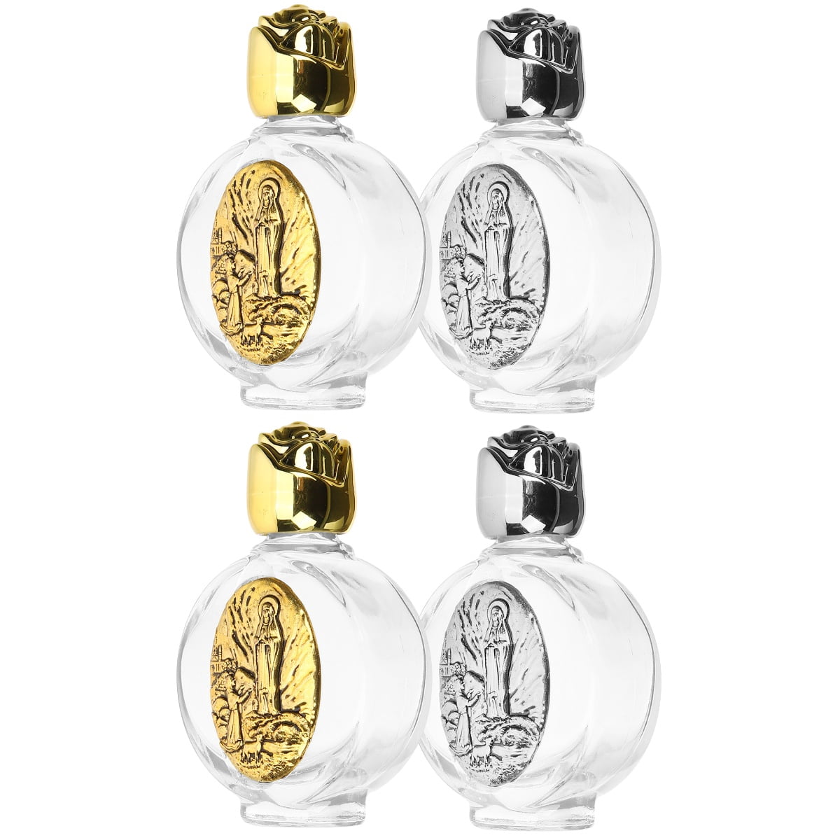 MERRYHAPY Elegant Glass Holy Bottles for Church, Travel, and Personal ...