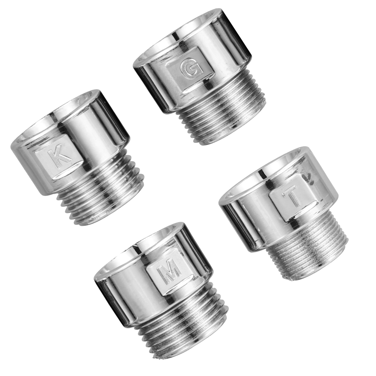 4 Pcs Hose Nozzle Adapter Plumbing Accessory 2.5X2.5X2.5CM Silver ...