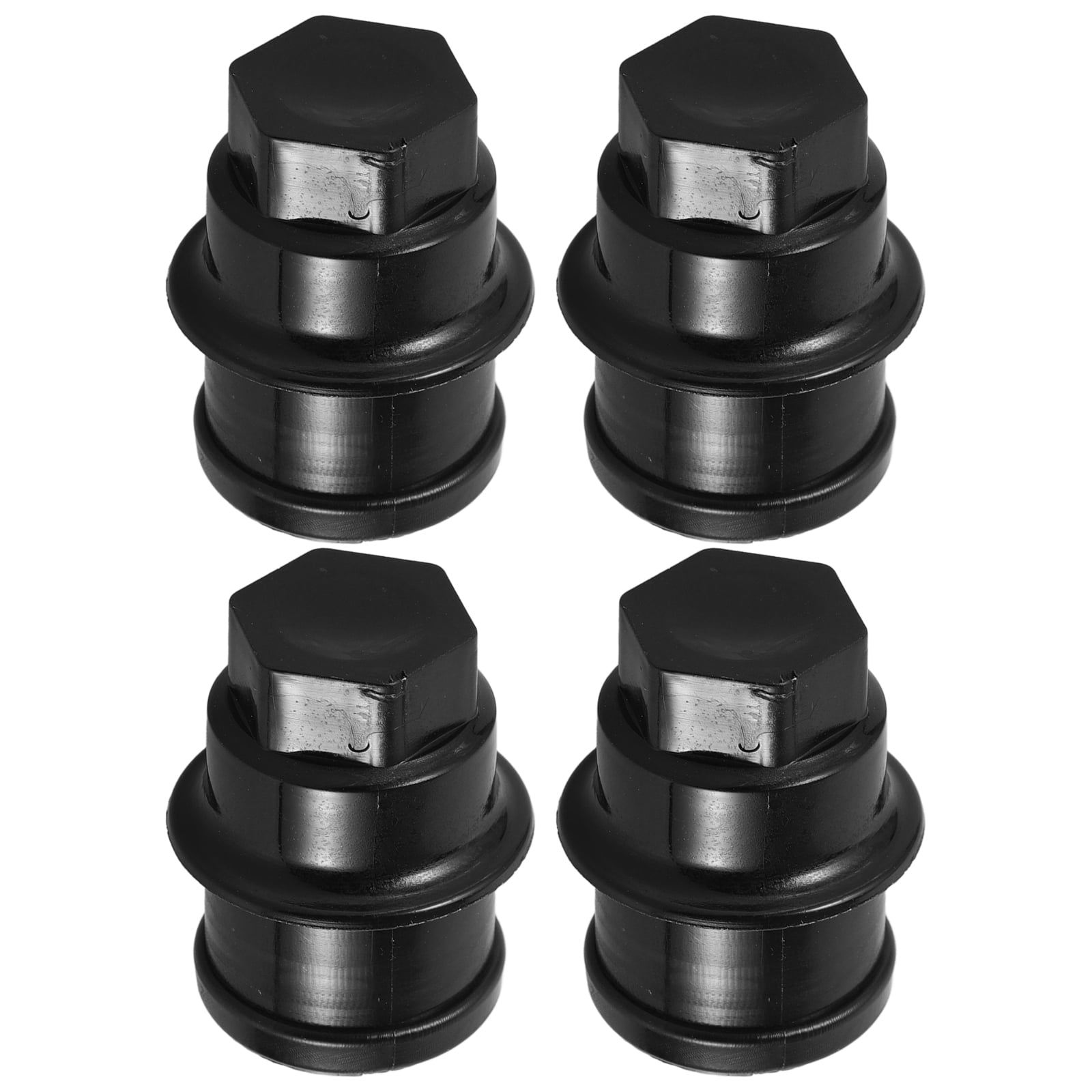 HEMOTON Black Metal Lug Nut Cover for Wheel Hub Compatible with Trailer ...