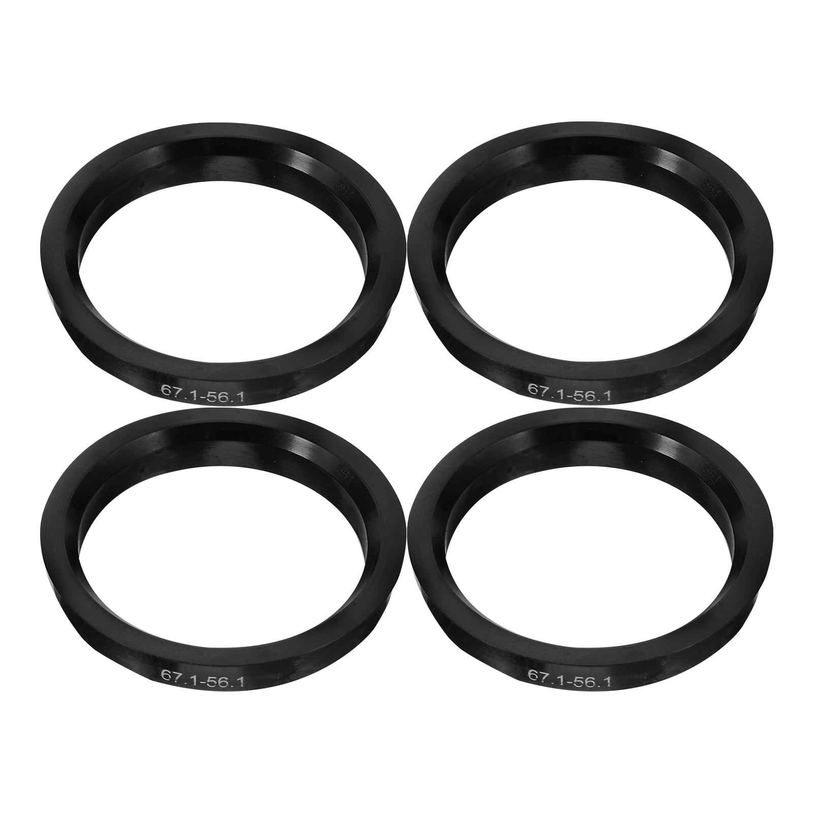 Car Wheel Hub Centric Rings for Vehicle Adapter Black Plastic 4pcs 67 1 ...