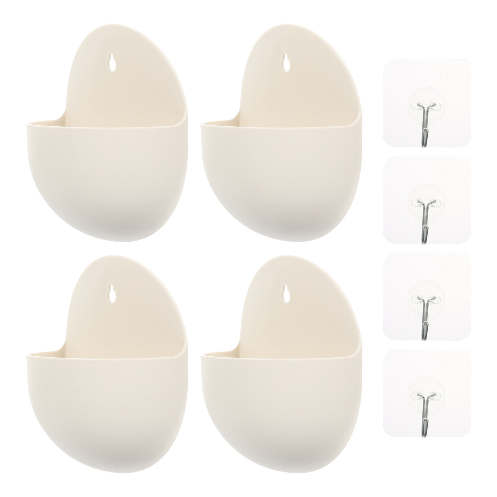 4 Pcs Hydroponic Flower Pot Wall Wall-Mounted Decorative Plant Buckets ...