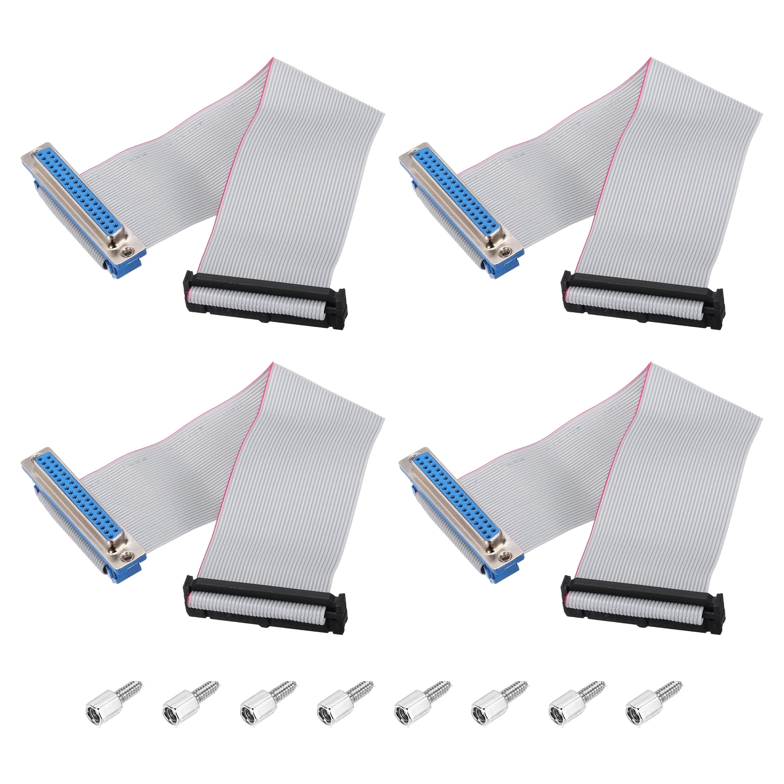 4 Pcs IDC Flat Ribbon Cable, 2.54mm Pitch 47mm Width 20cm Long 40Pin ...
