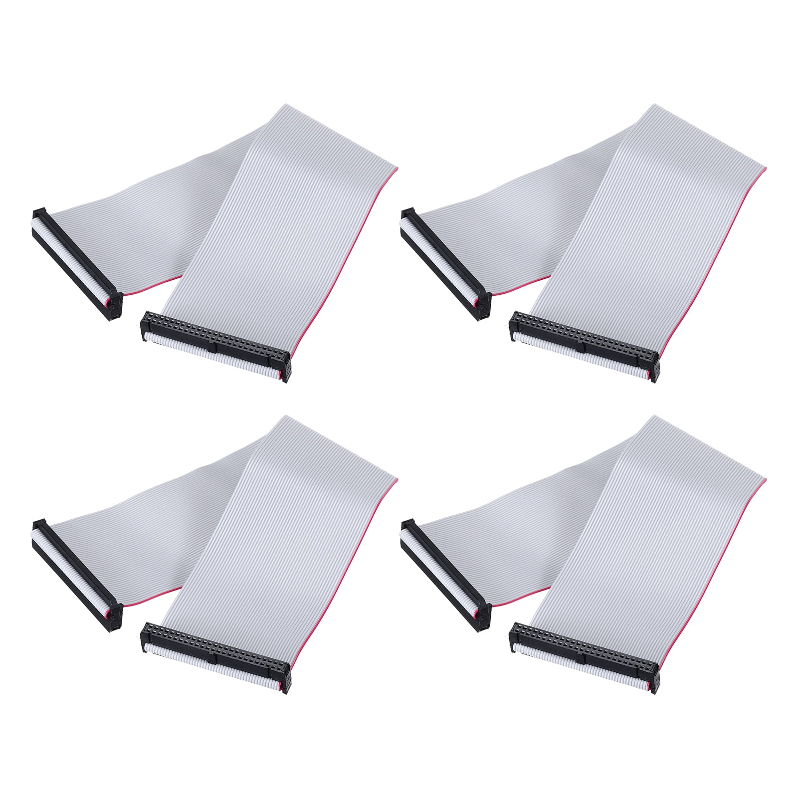 4 Pcs IDC Flat Ribbon Cable, 2.54mm Pitch 63mm Width 30cm Long 50 Pin FC to FC Flat Ribbon ...