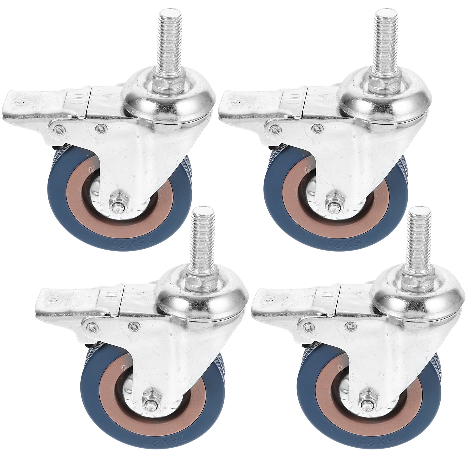 4 Pcs Industrial Casters Casters Wheels Swivel Castor Trolley Chair ...