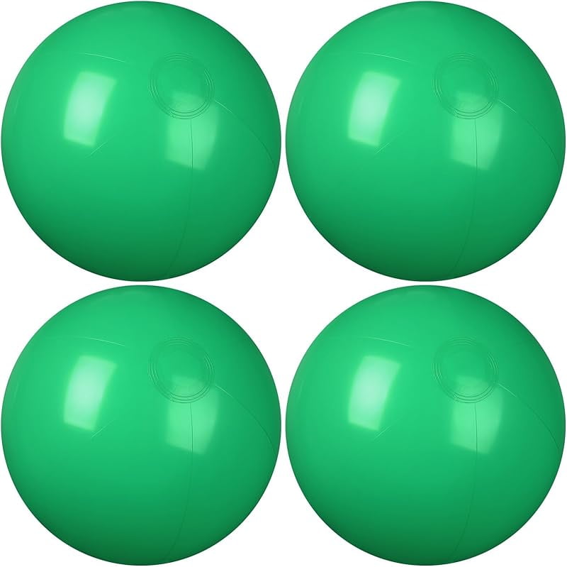 4 Pcs Inflatable Beach Ball 20 inch Swimming Pool Balls Summer ...
