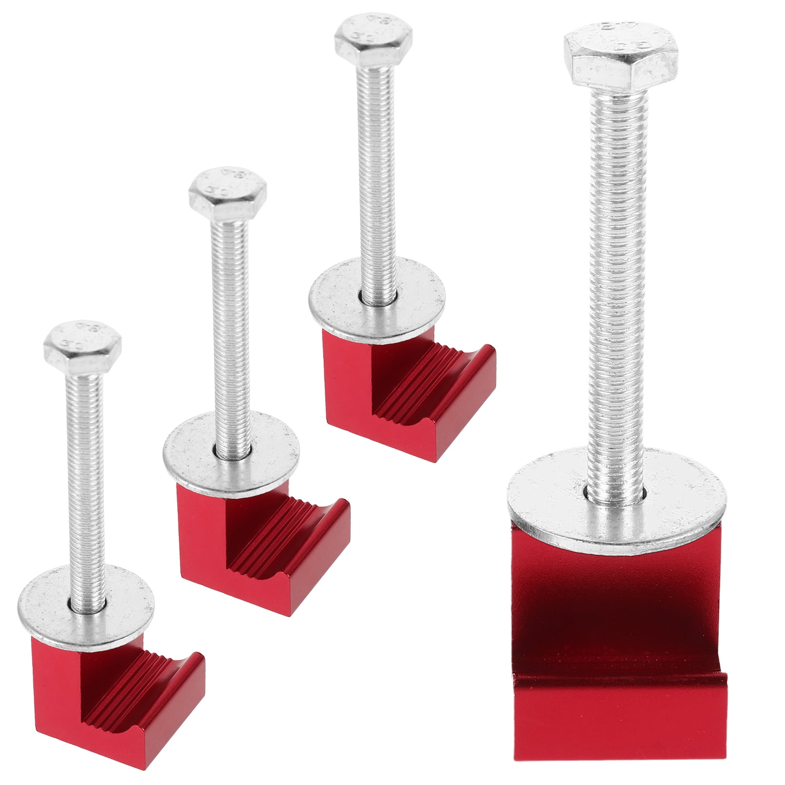 4 Pcs J Hook Crossover Tool Truck Cap Clamps Pickup Accessories Red ...