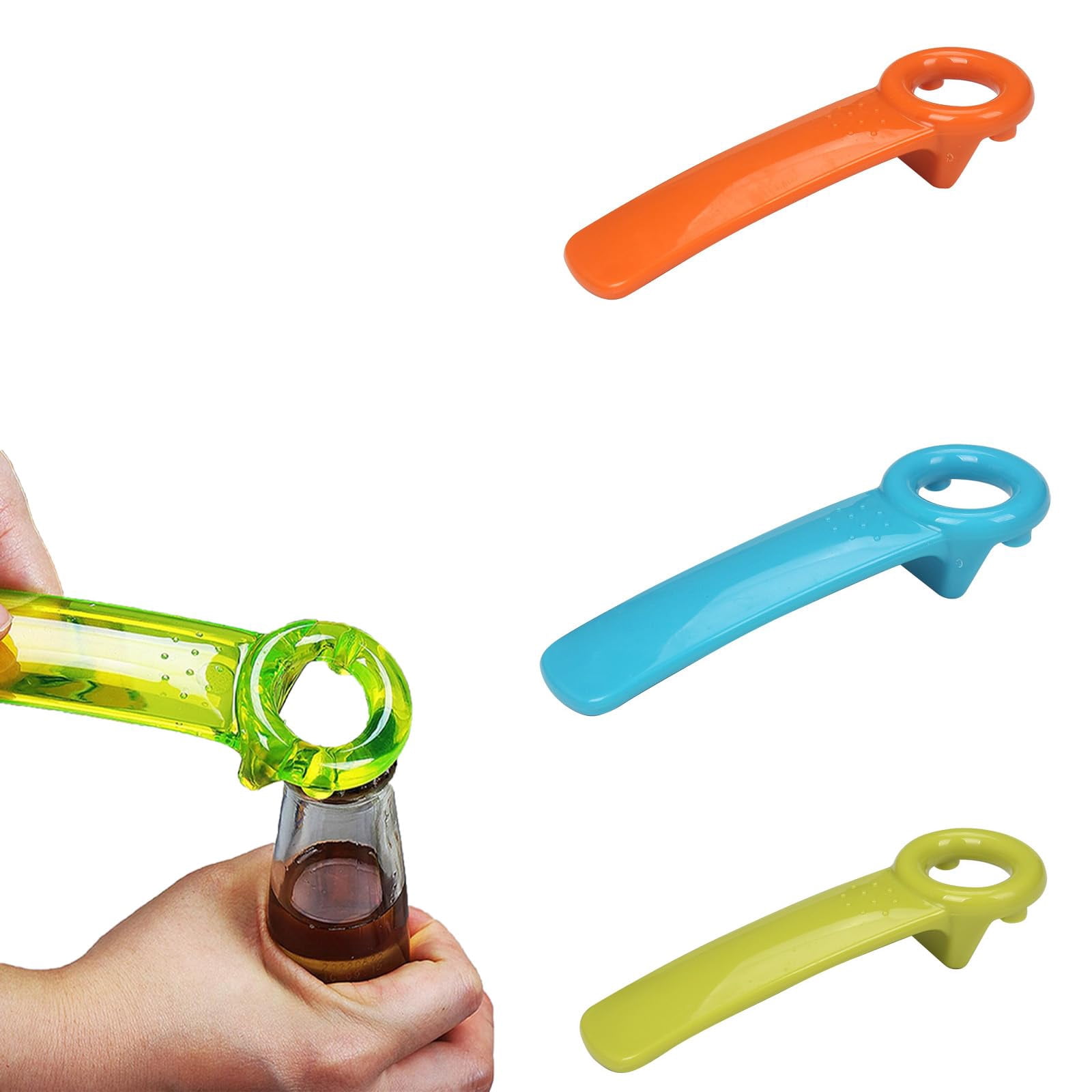 4 Pcs Jar Key Opener,transparent and opaque Blue, Green, Plastic Jar ...