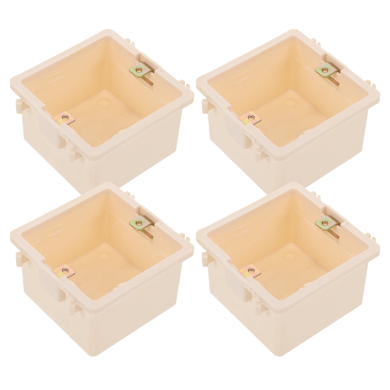 4 Pcs Junction Box PVC Wall Socket Boxes Plastic Socket Box Conduit Box ...