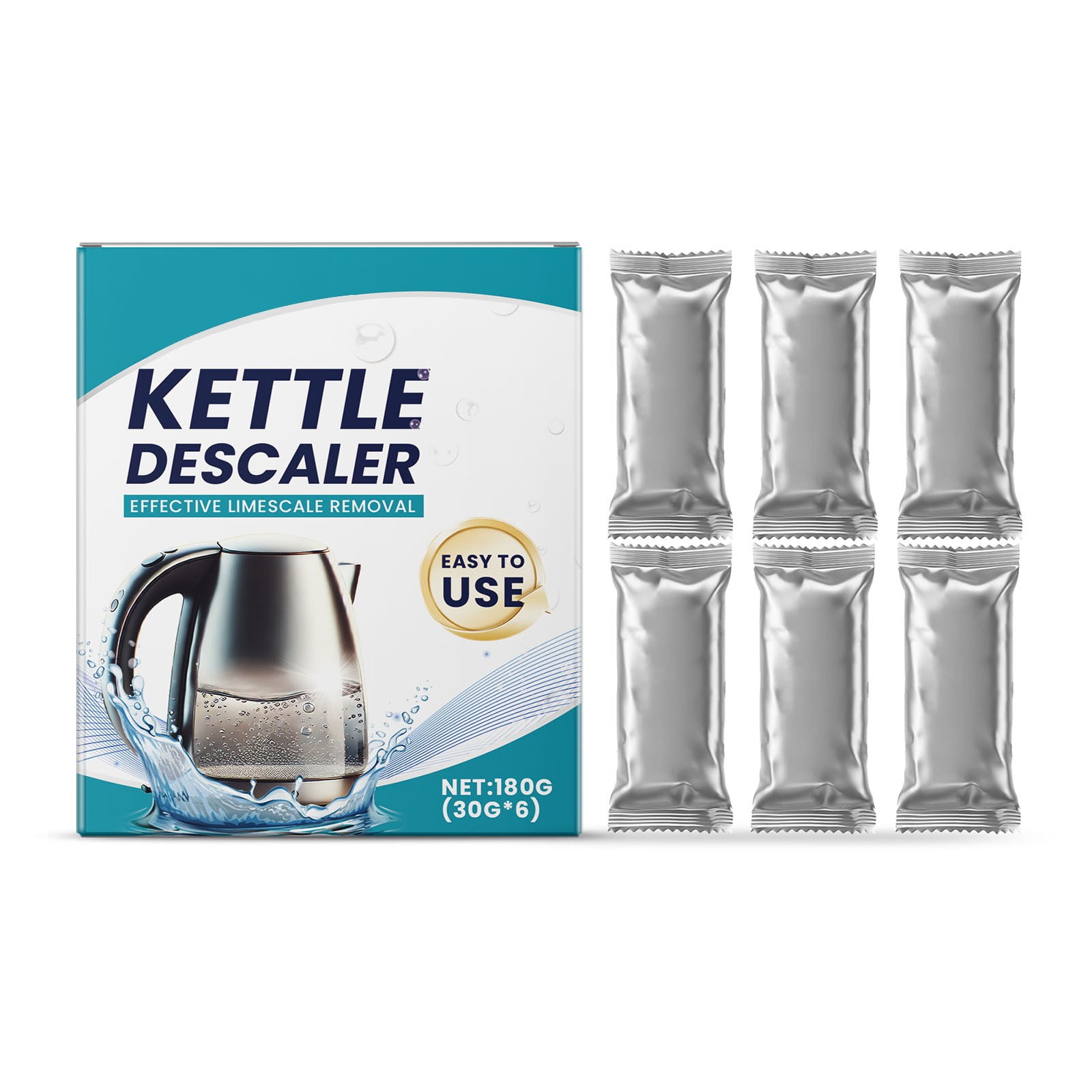 4 Pcs Kettle Descaler Powder - Fast Limescale Remover for Electric ...