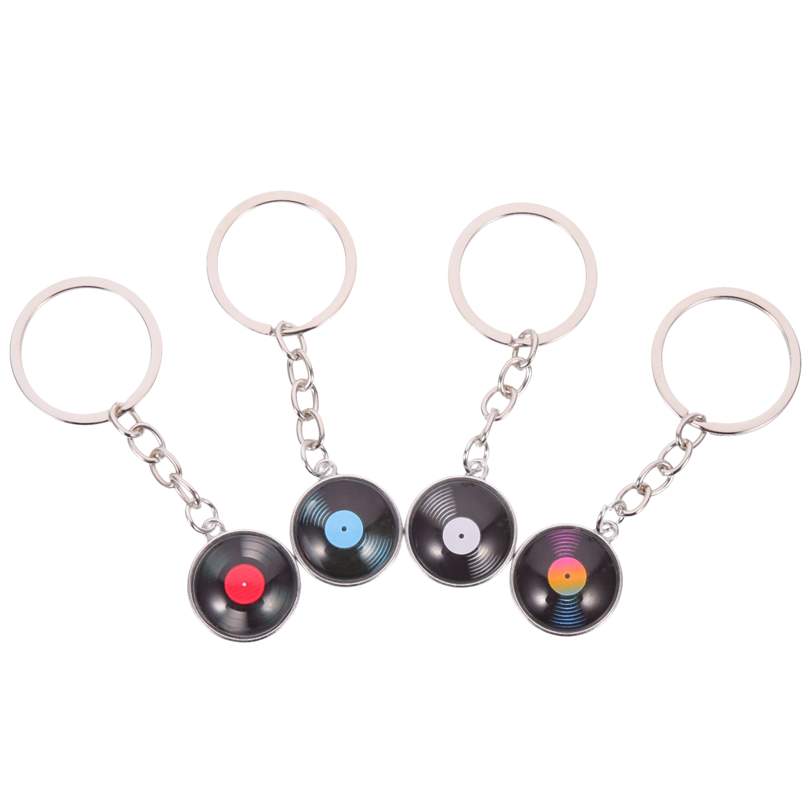 4 Pcs Key Chain Couples Keychains Record Durable Lightweight - Walmart.com