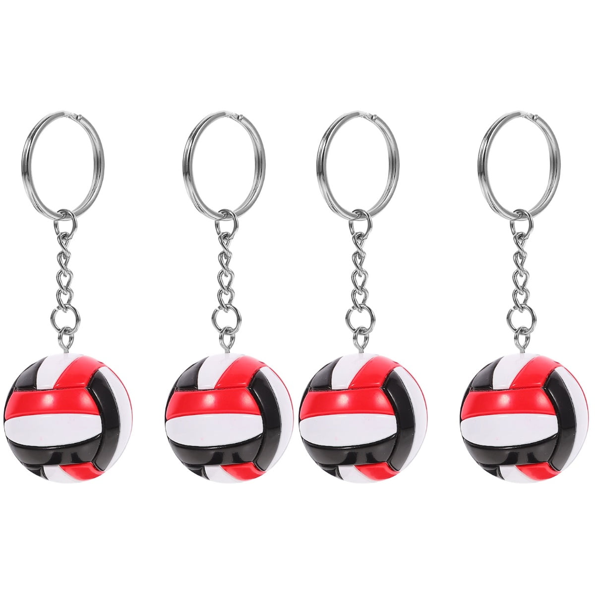 FENGGUIQU Multi Color Volleyball Keychain Charm Metal Sports .7×2.8×1 ...