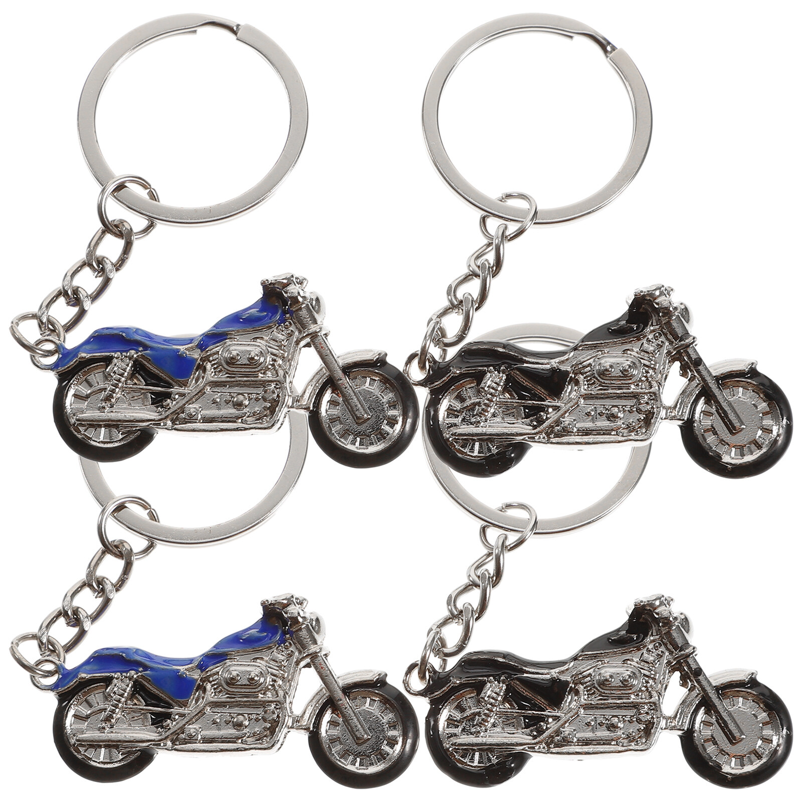 4 Pcs Keyring Motorcycle Keychain Bag Pendant Man - Walmart.com