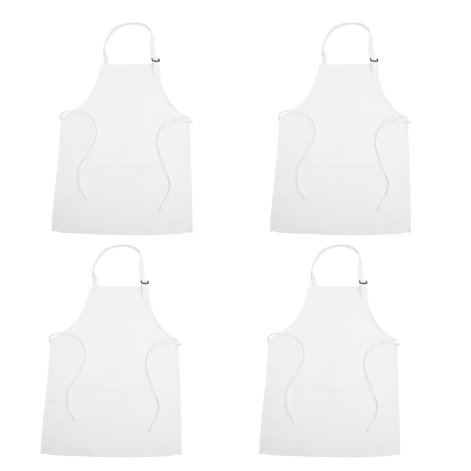 4 Pcs Kindergarten Apron Adjustable Children's 4pcs/pack White Size ...