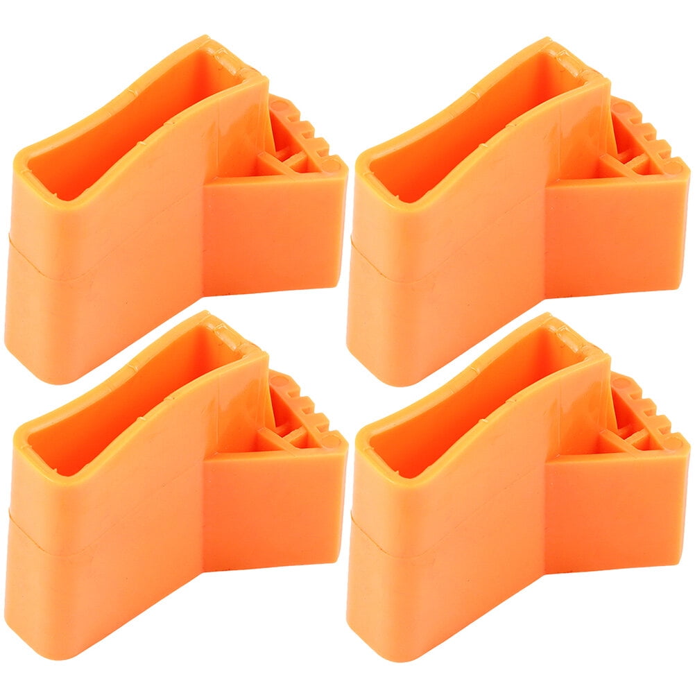 Orange Anti-Slip PVC Ladder Feet Mats for Stability and Safety on ...