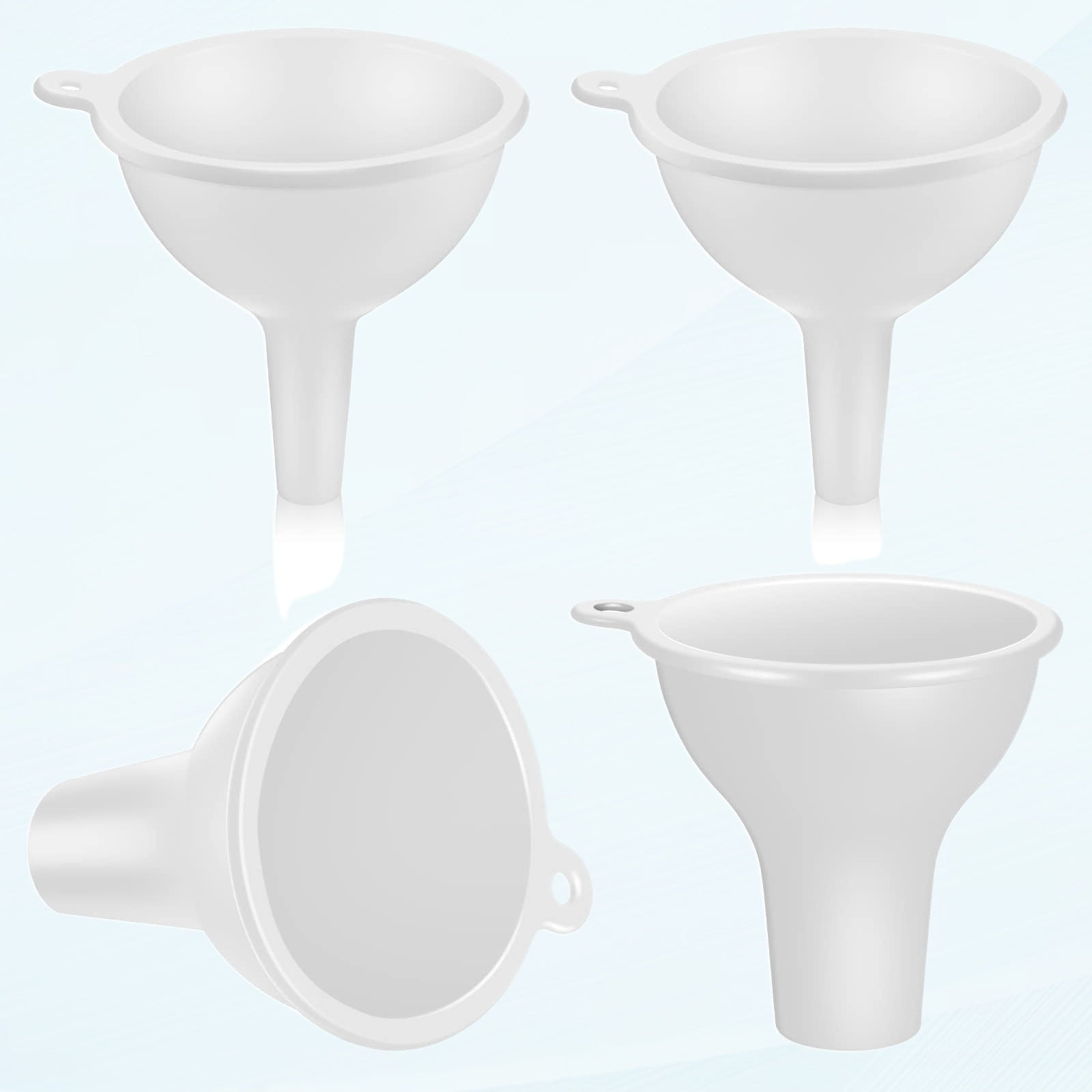 4 Pcs Kitchen Funnel Canning Funnel Silicone Funnel Food Funnel, Small ...
