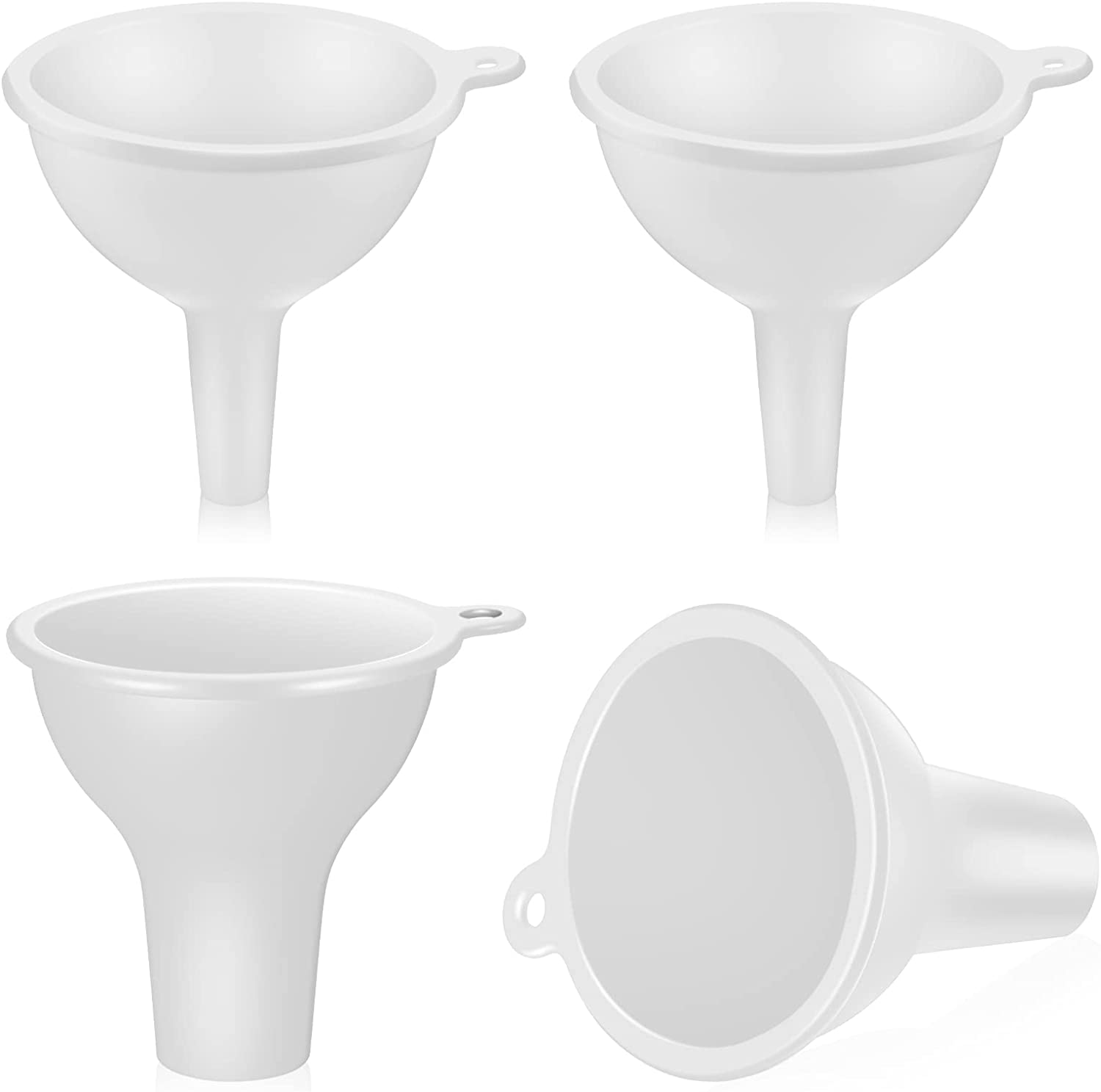4 Pcs Kitchen Funnel Set Canning Funnel Silicone Funnel Food Funnel ...