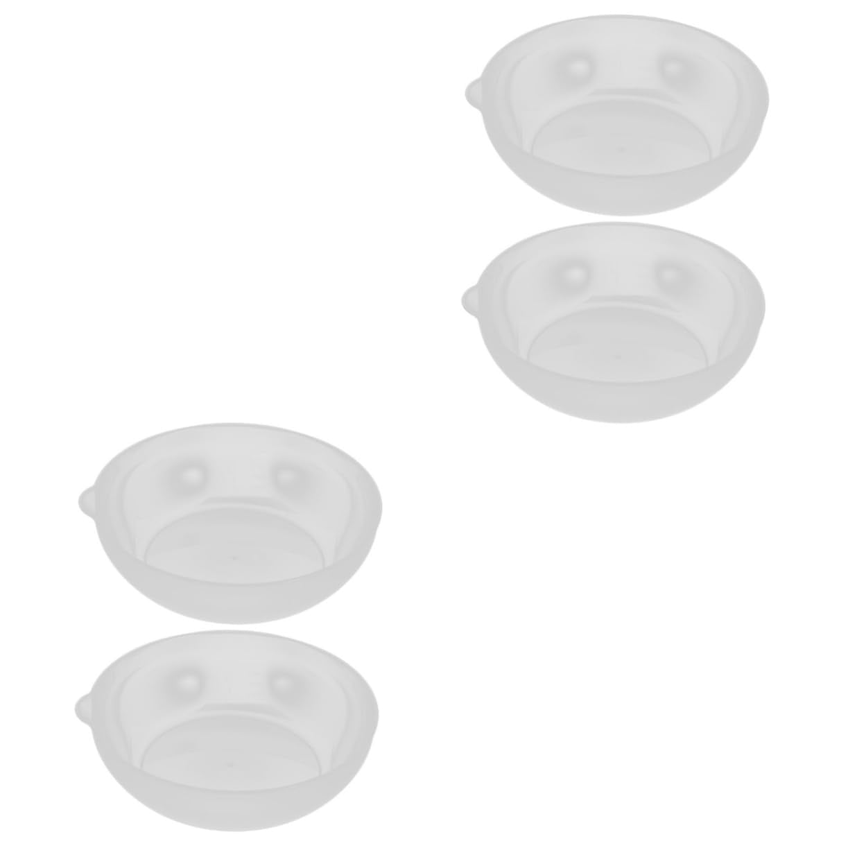 4 Pcs Kitchen Scale Tray Surface Plate Salad Weighing Bowl Weighing Cup ...