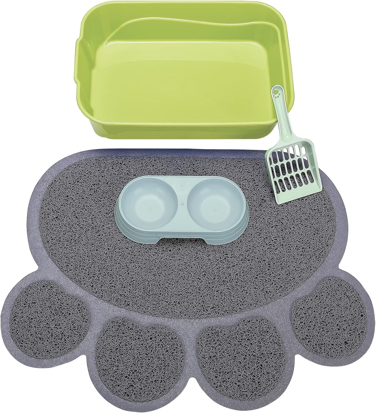 4 Pcs Kitty Litter Box Small Cat Litter Box Starter Kit, Pan Without ...