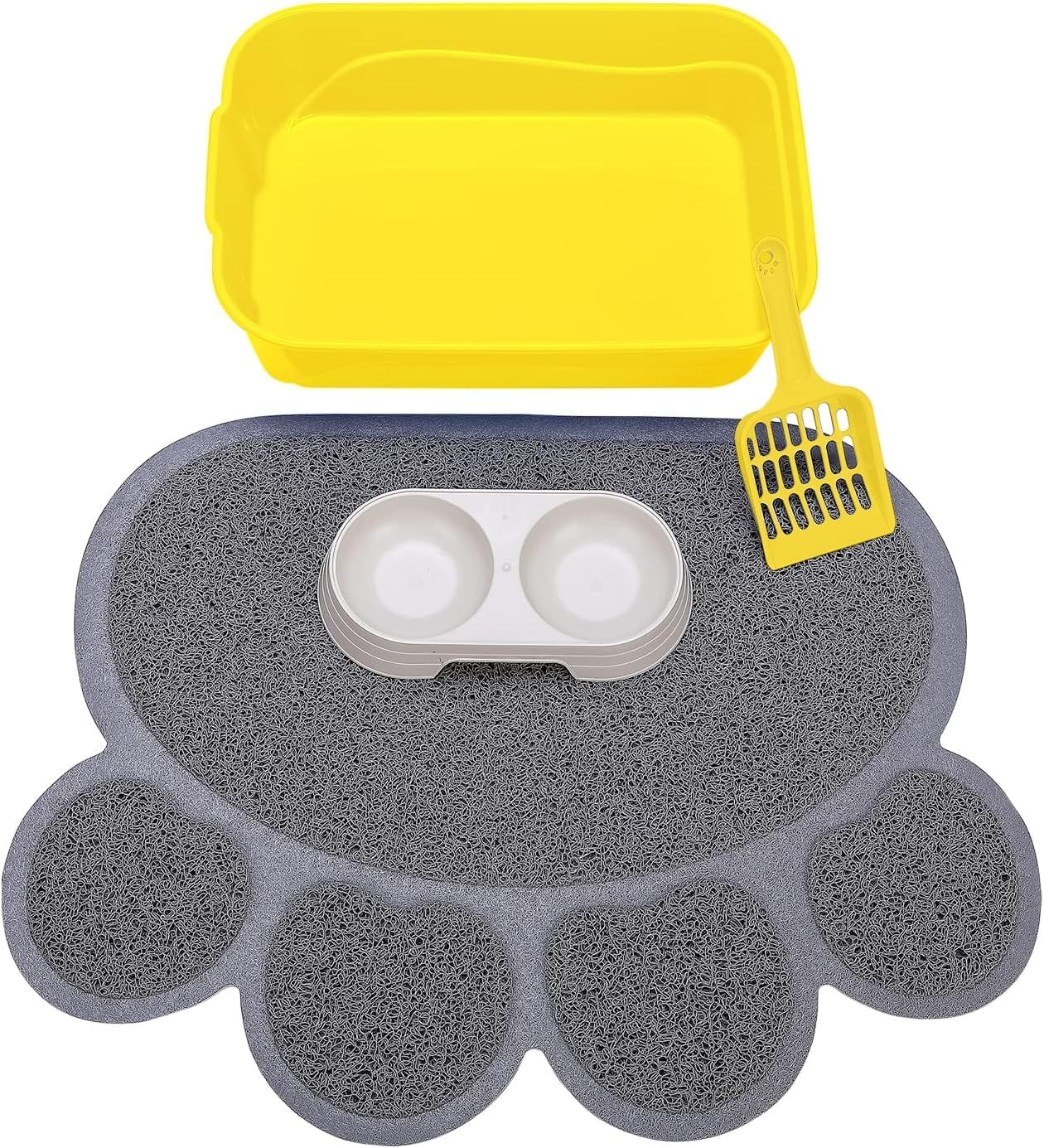 4 Pcs Kitty Litter Box Small Cat Litter Box Starter Kit, Pan Without ...