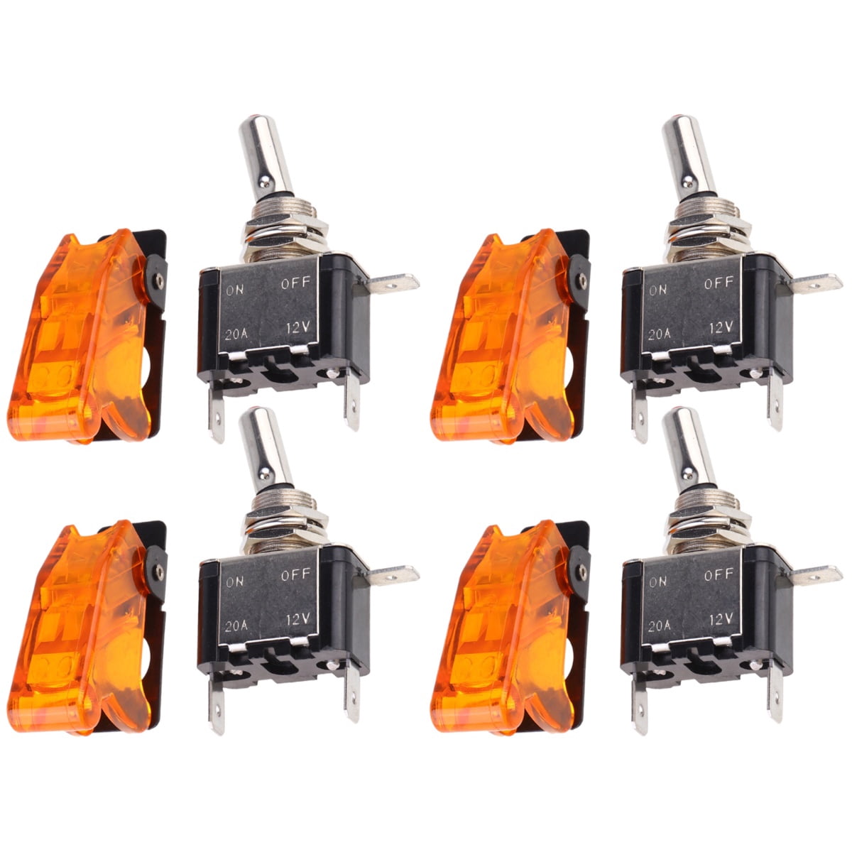 4 Pcs LED Button Power Button on off Latching Latching Pushbutton 12V ...