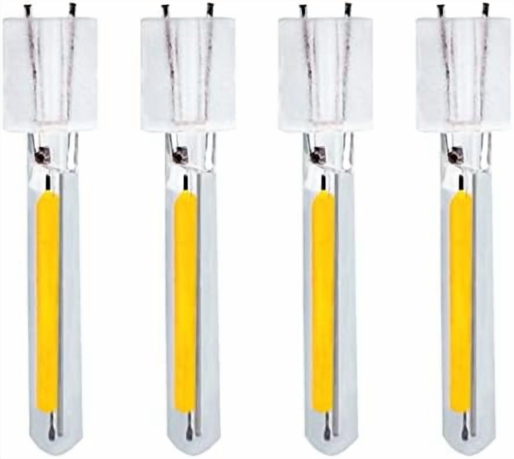 4 Pcs LED Edison Bulb Filament, 1W Bulb Replacement Spare Plug in 2700K ...