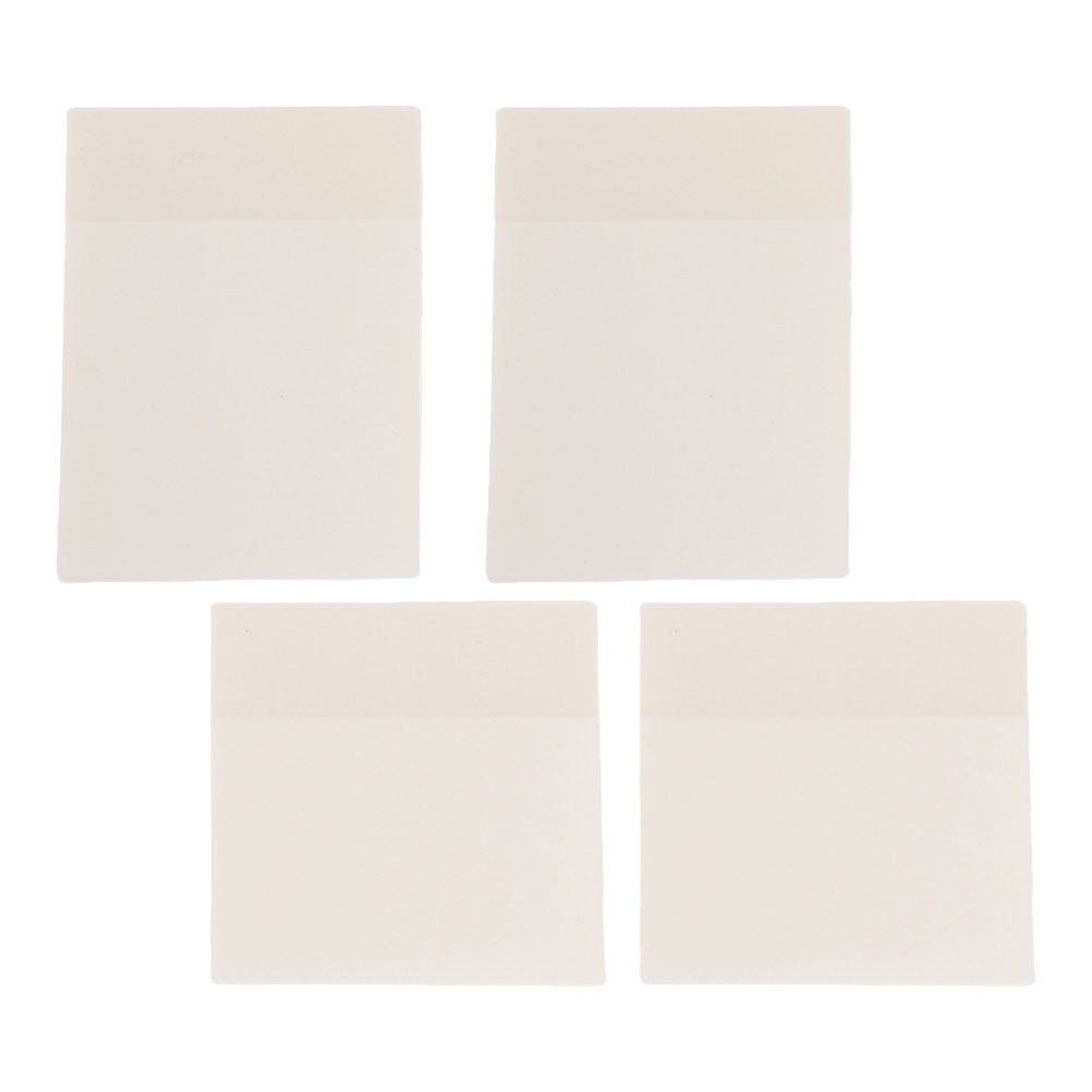 4 Pcs Label Sticker Transparent Stickers Memo Paper for Journaling ...