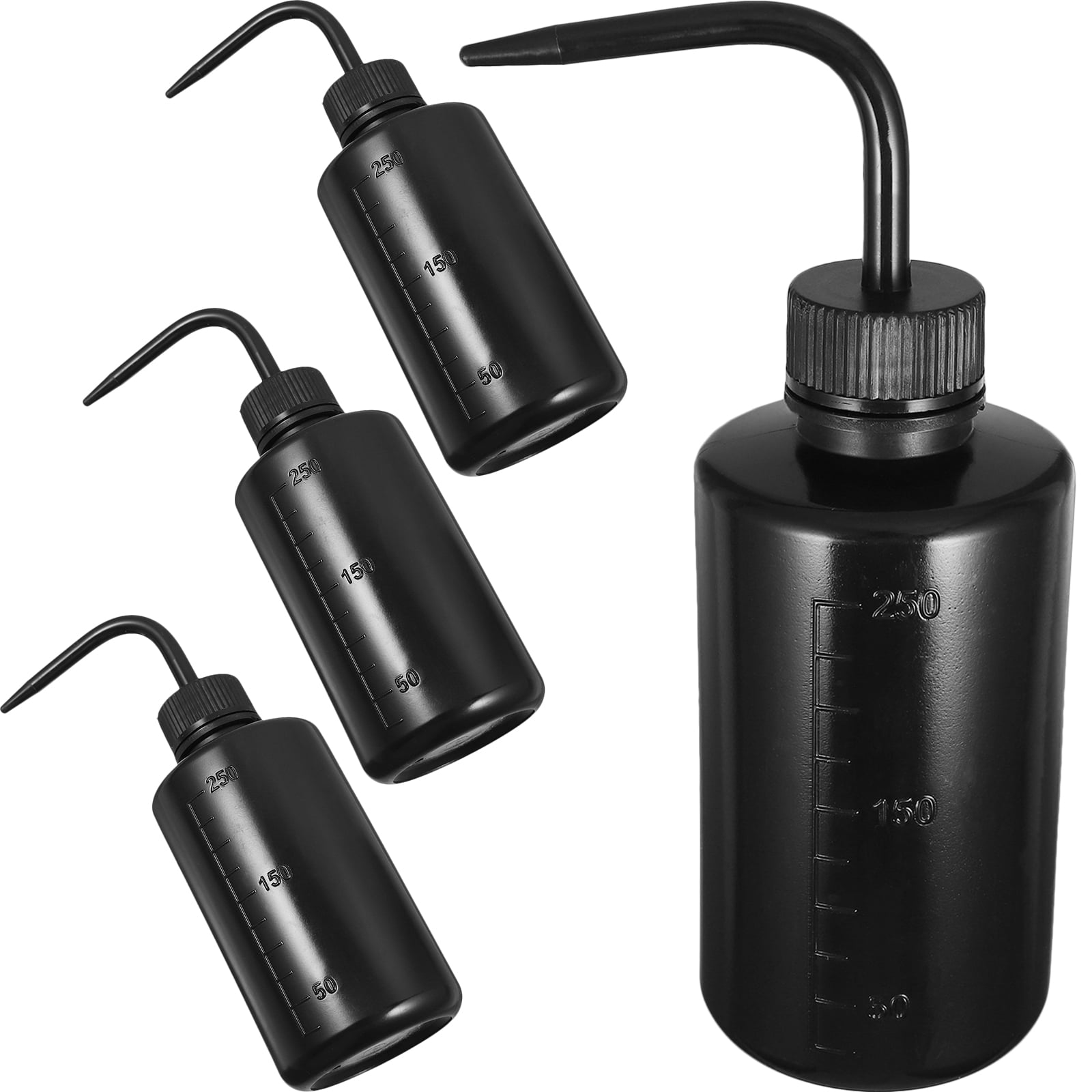 4 Pcs Laboratory Washing Bottle Clear Water Bottles Hydro Continuous ...