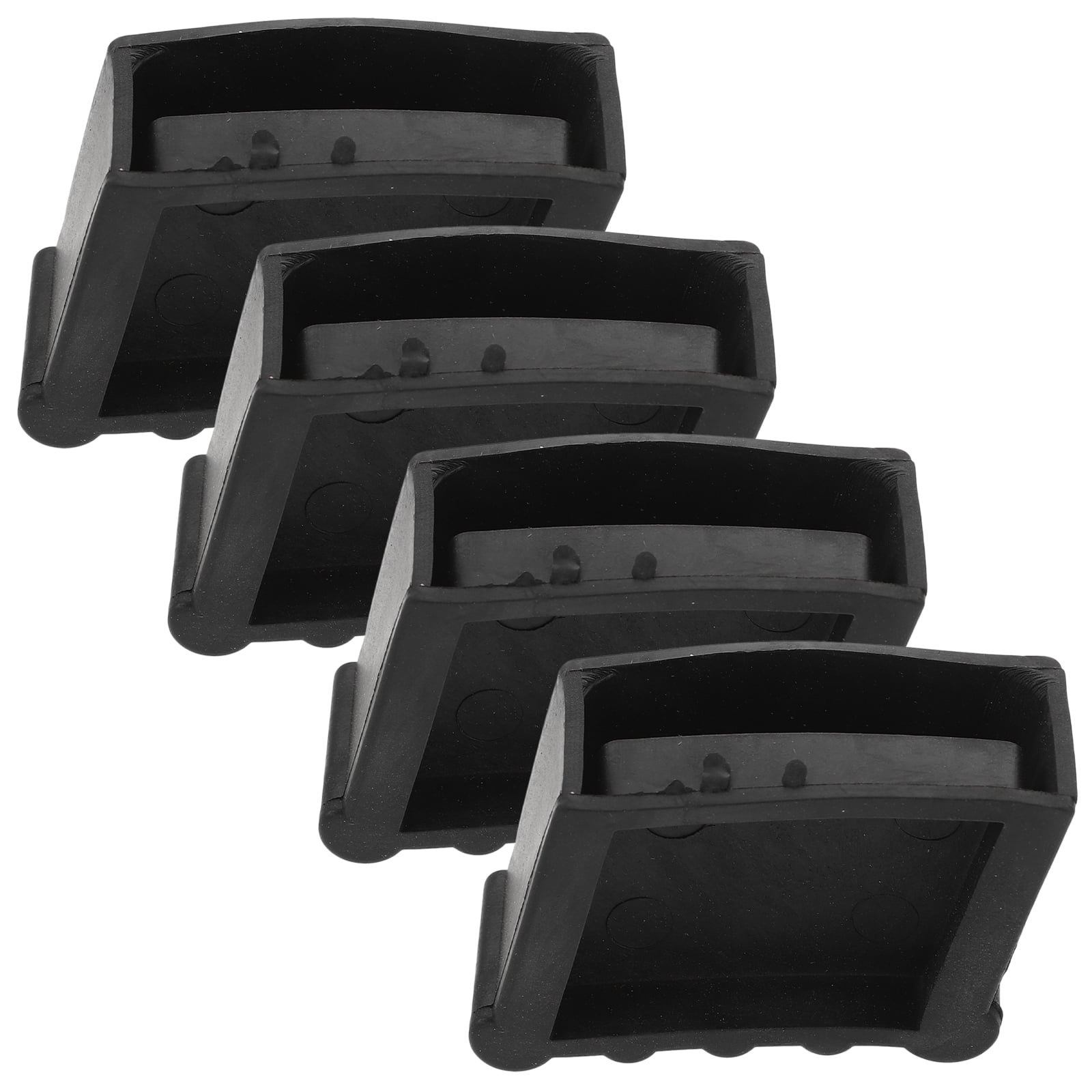 4pcs Black Rubber Ladder Feet Pads for Step Ladder Non-slip and Floor ...