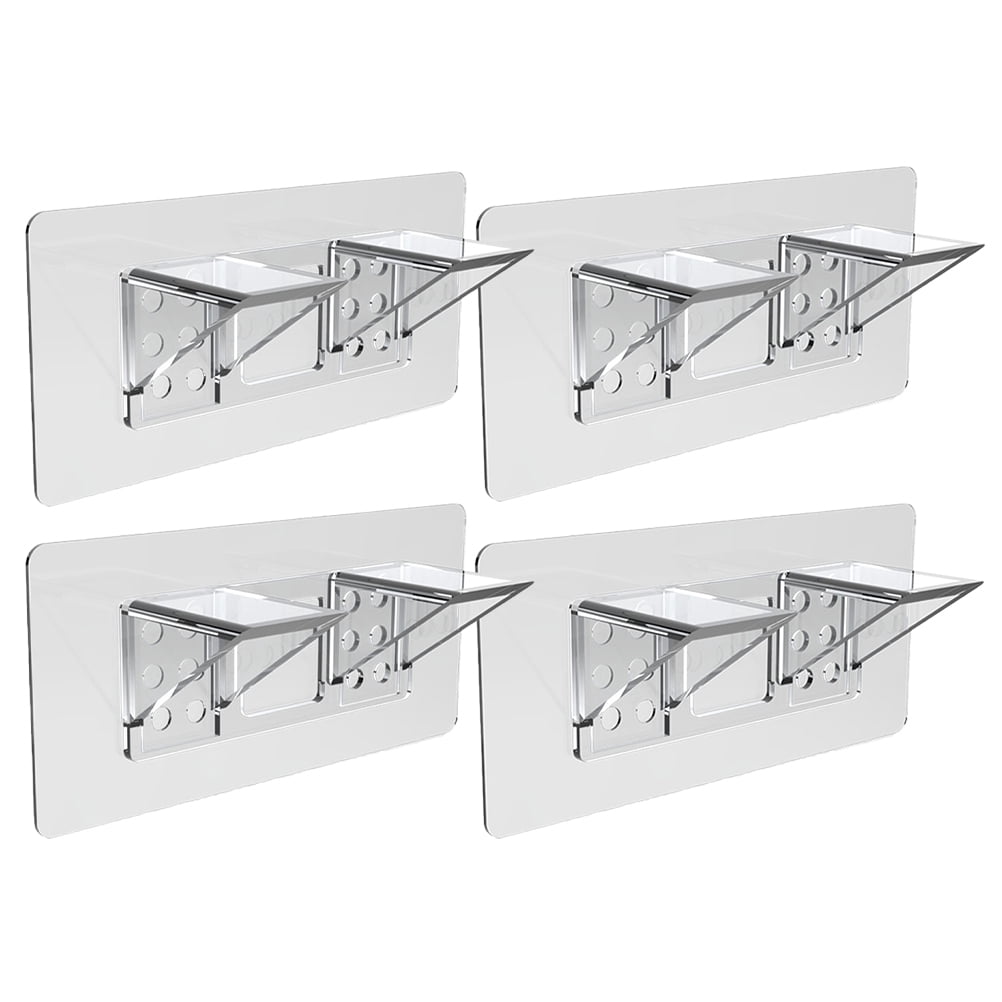 4 Pcs Laminate Non-marking Support Cabinet Shelf Pegs Nail Adhesive ...
