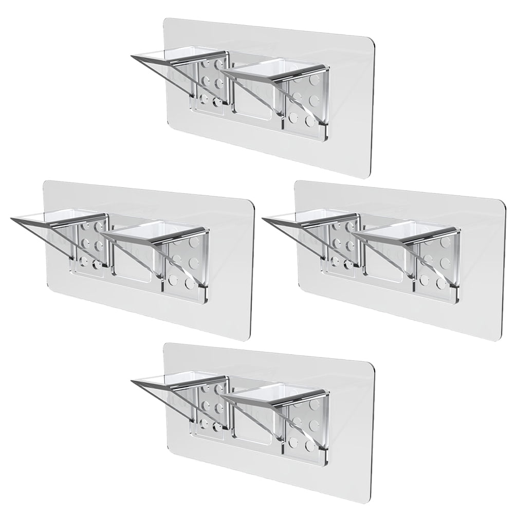 4pcs Closet Cabinet Shelf Holders Nail Free Supports Pegs - Walmart.com