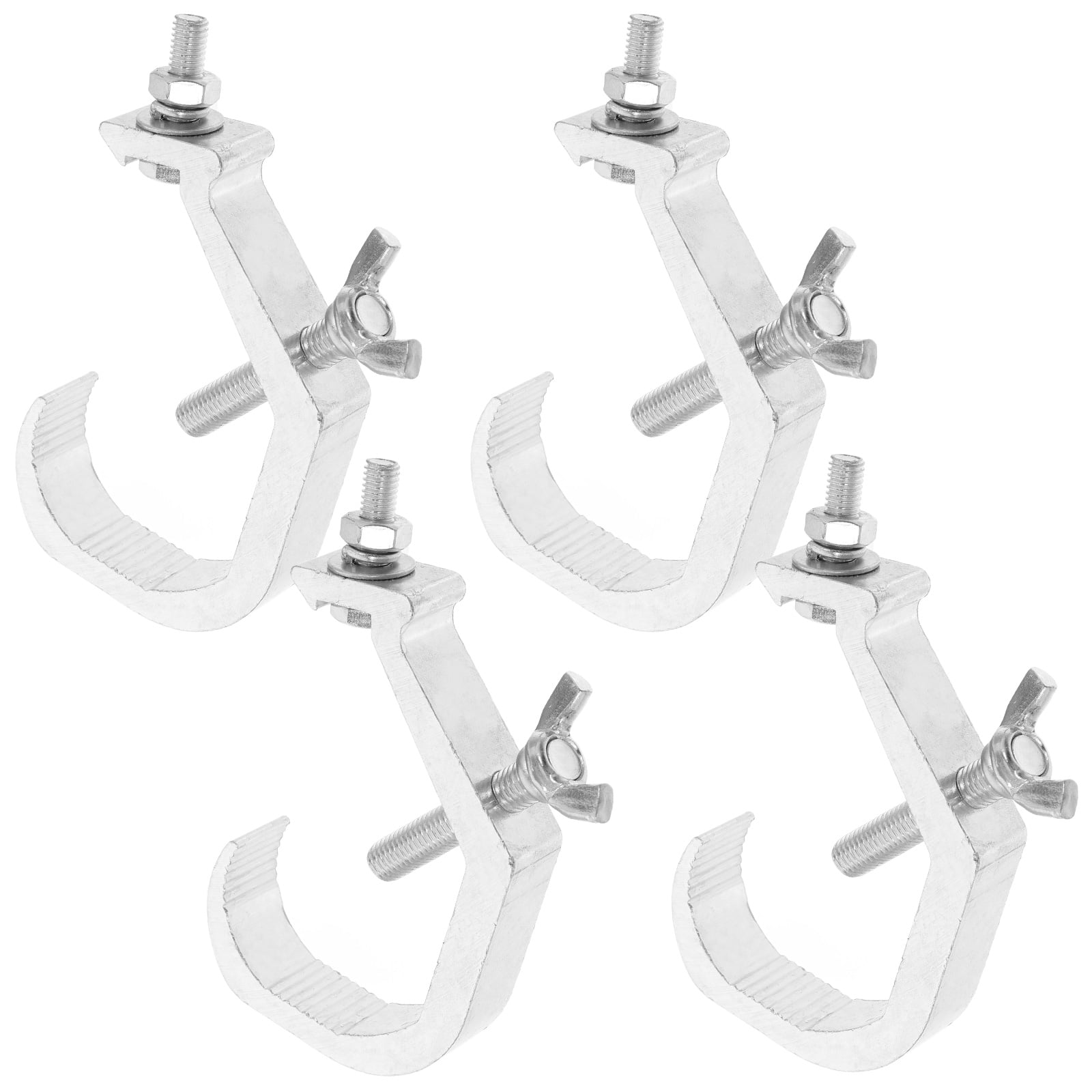 4 Pcs Lamp Hook Hitch Lock Pin Equipment Threaded Double Buckle Silver ...