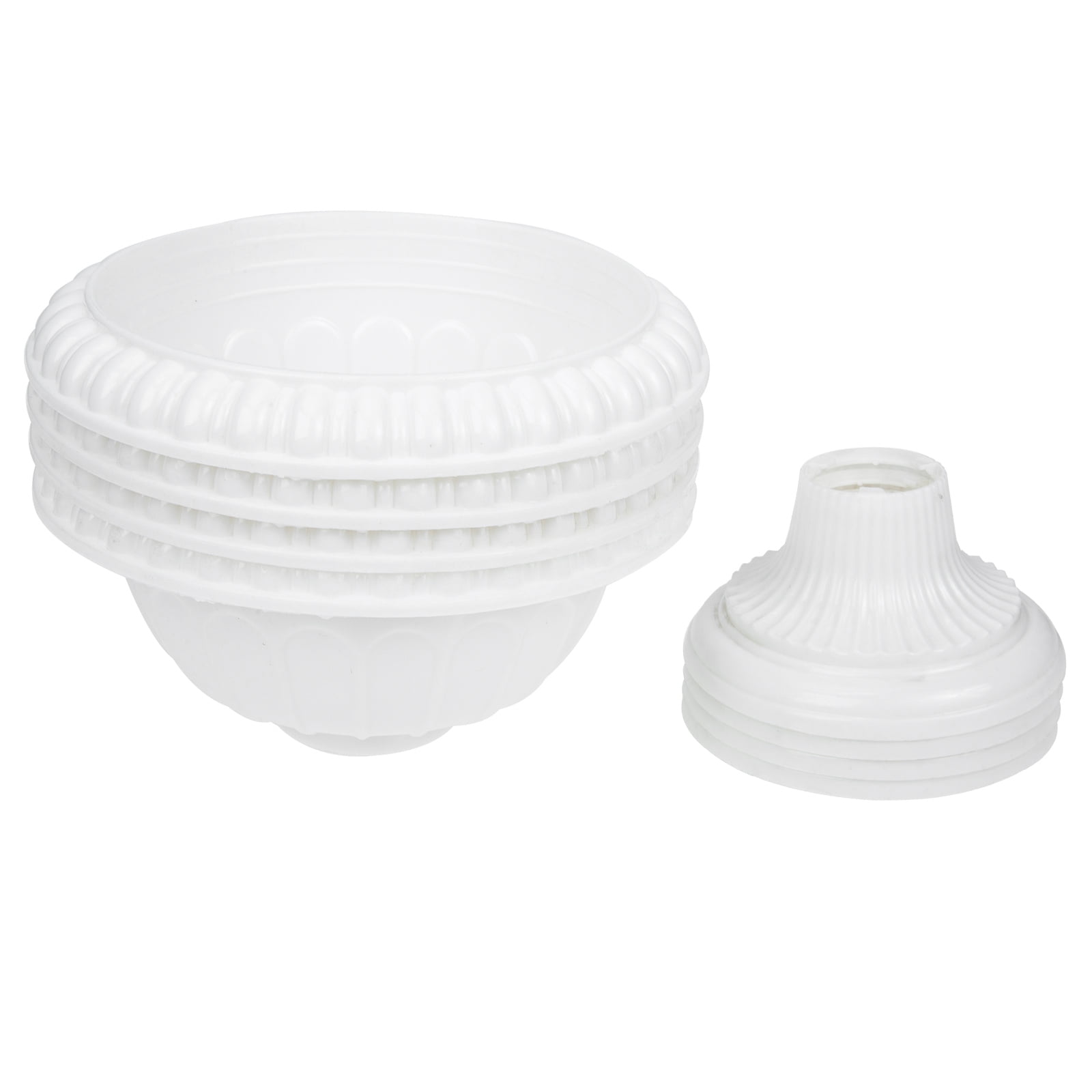 4 Pcs Large Flower Pots Roman Garden Clay Containers Elderly - Walmart.com