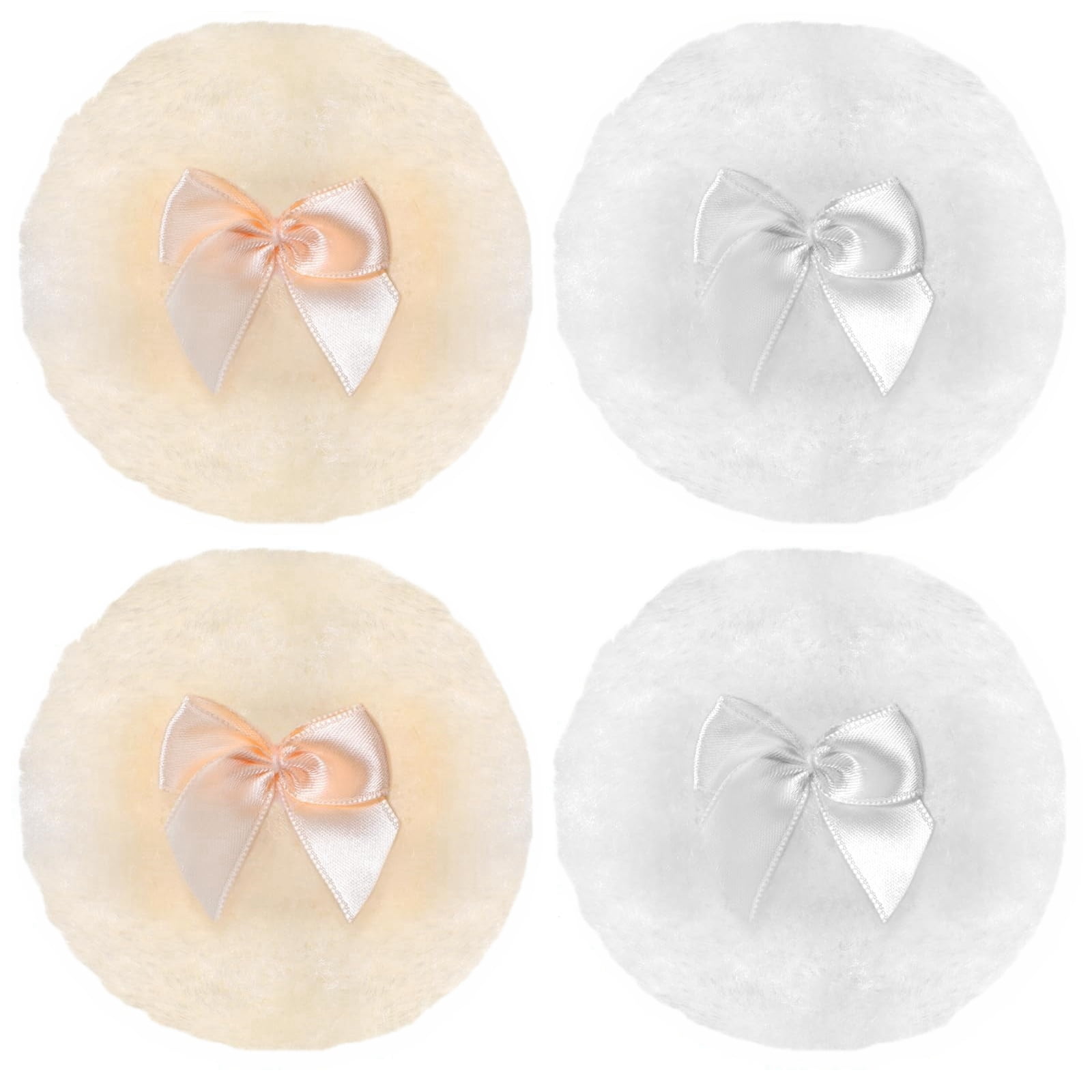4 Pcs Large Powder Puff 3.2 Inch Washable Powder Puff for Body Powder ...