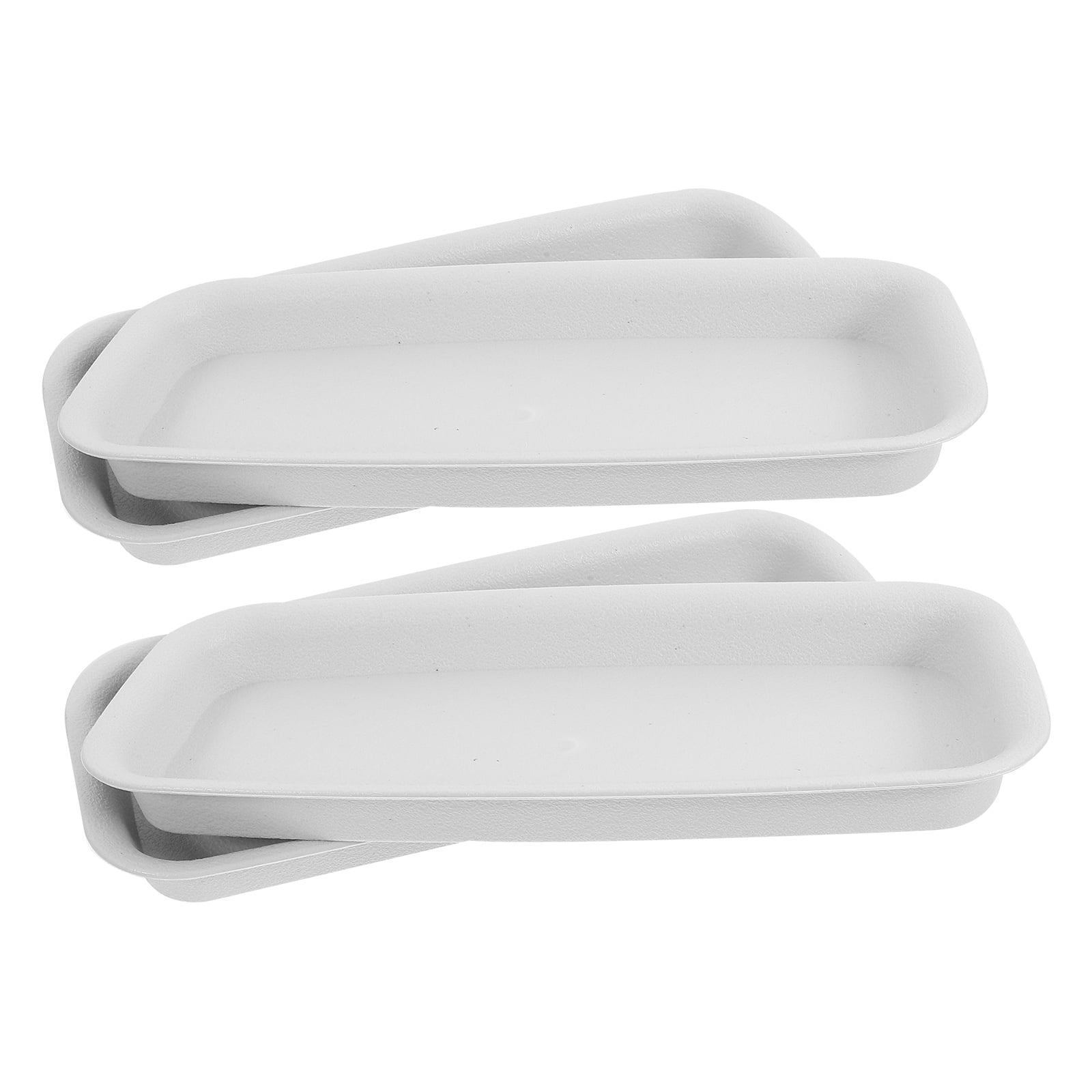 4 Pcs Leak-proof Flower Pot Tray Decorative Serving Tray Plastic ...