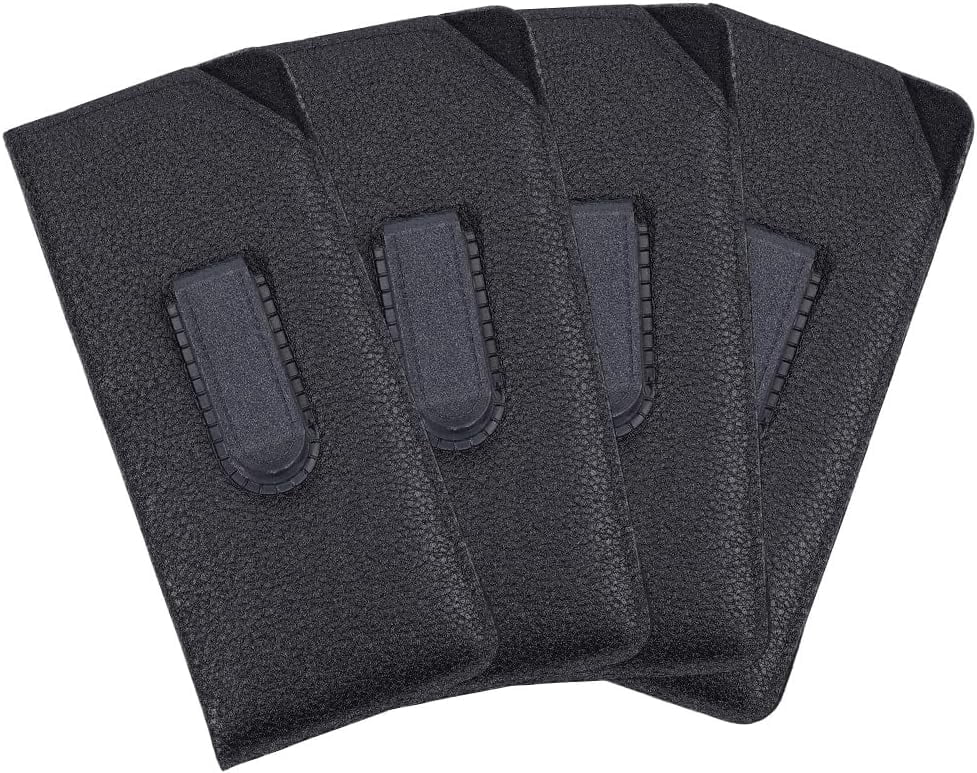 4 Pcs Leather Glasses Case Portable Sunglasses Case Vertical Pocket ...