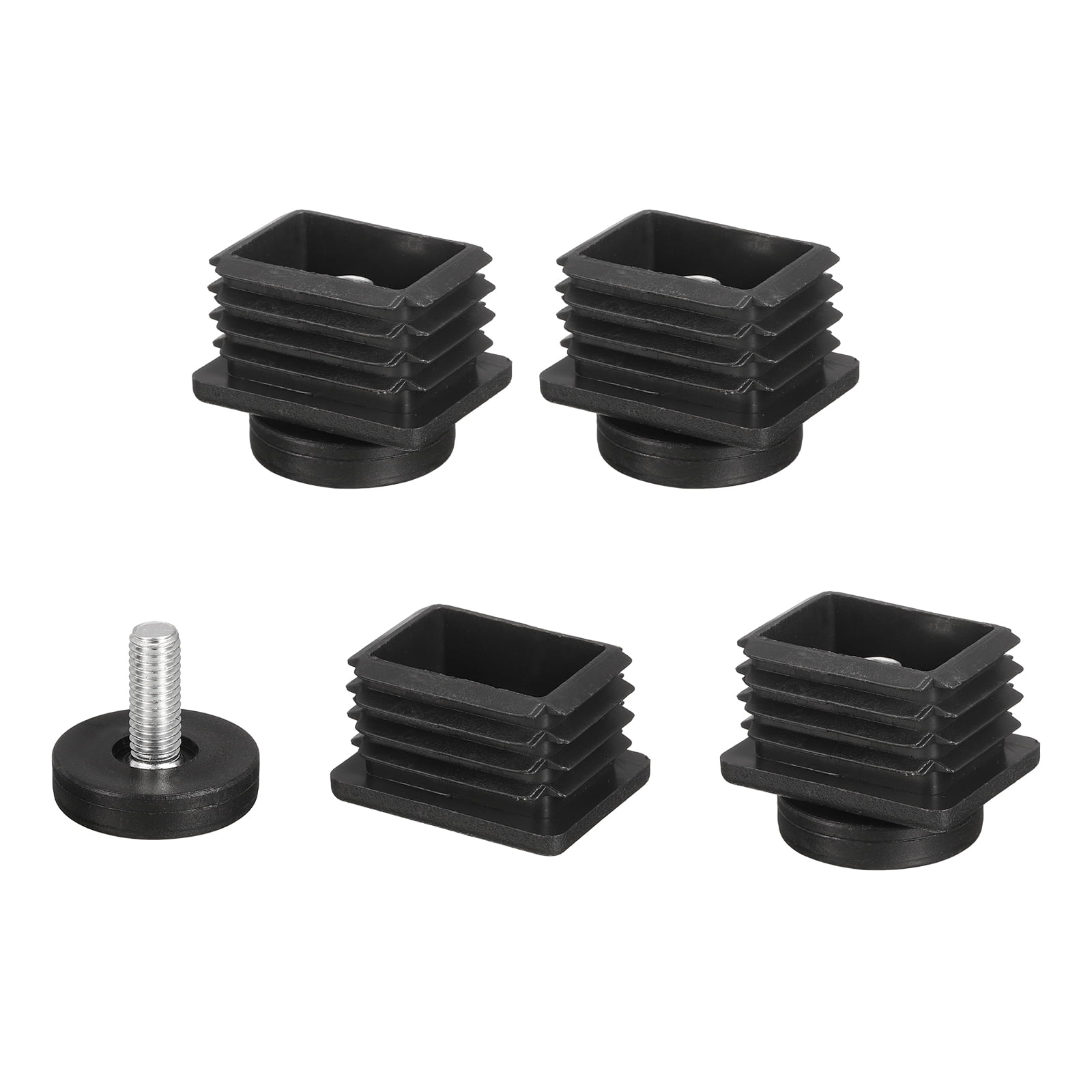 4 Pcs Leveling Feet, 30x40mm Furniture Leg Leveling Rectangle Tube ...