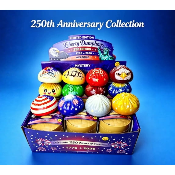 4 Pcs Liberty Dumplings 1776-2026 USA 250 Year Anniversary Dumpling ...