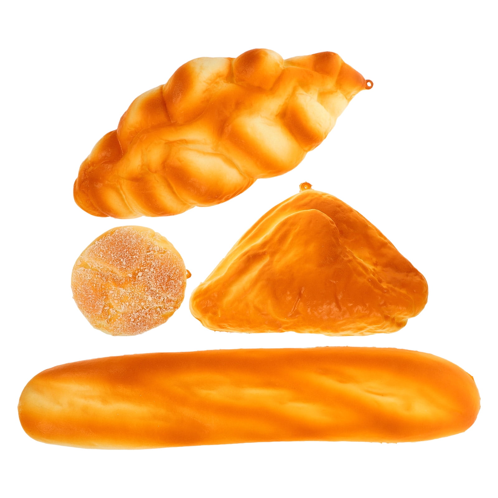 4 Pcs Lifelike Bread Model Faux Cake for Display Fake Food Realistic ...