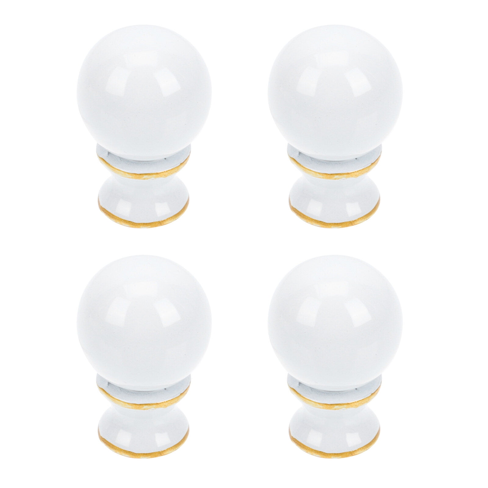 White Aluminium Alloy Lamp Finial Caps for Table Lamp and Floor Light ...