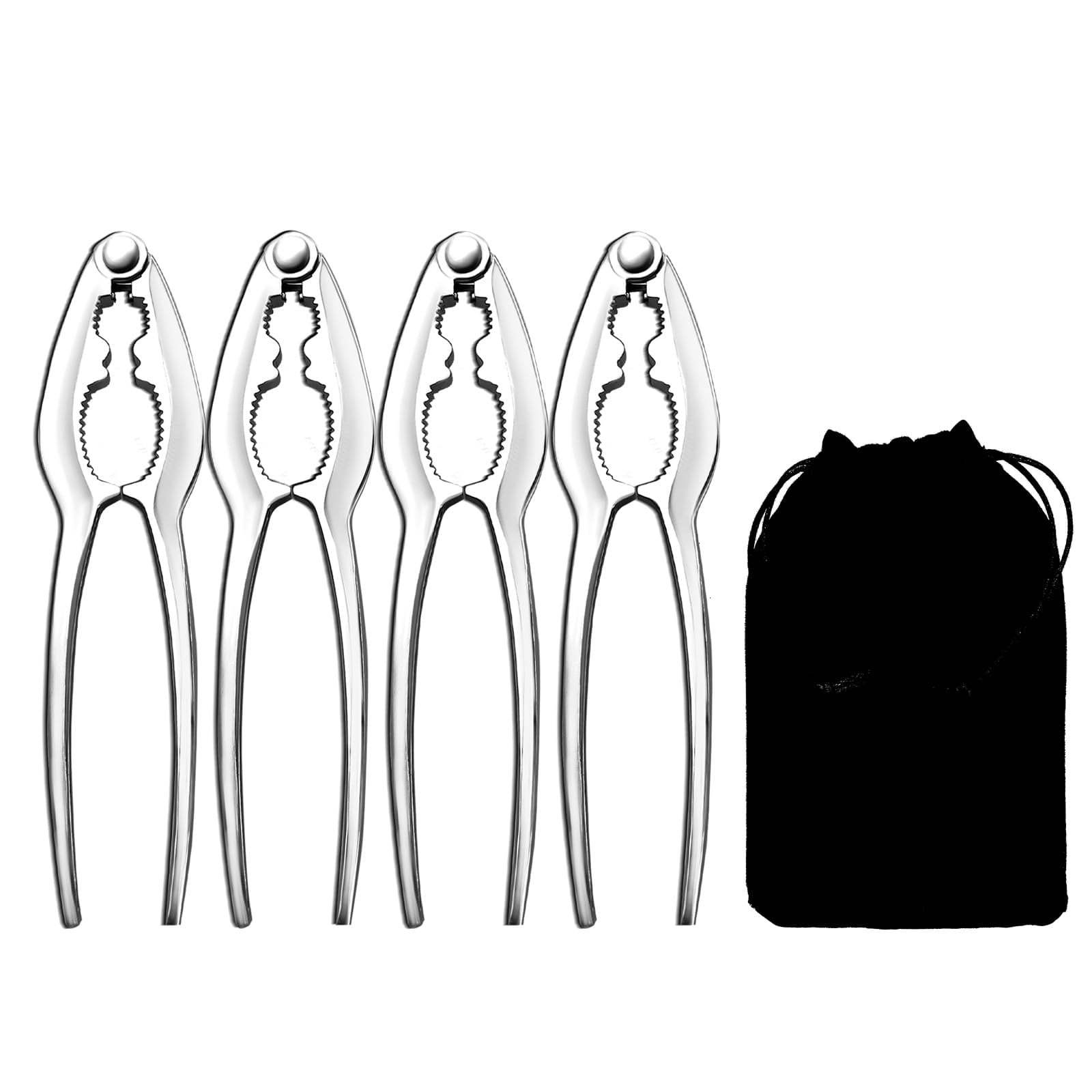 4 Pcs Lobster Crackers Set, Crab Leg Crackers Stainless Steel Seafood ...