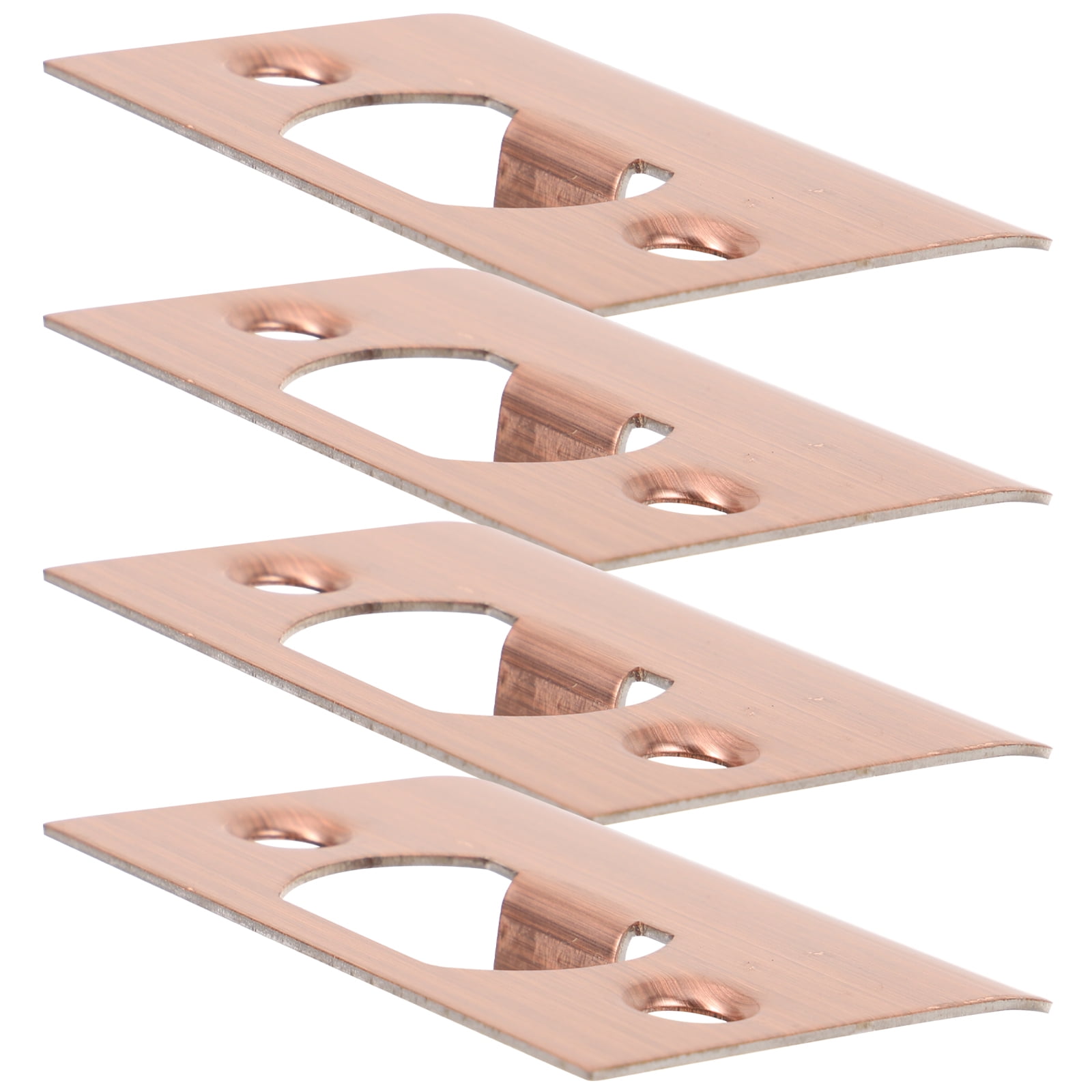 4 Pcs Lock Accessories Door Plates for Interior Doors Strike Exterior ...