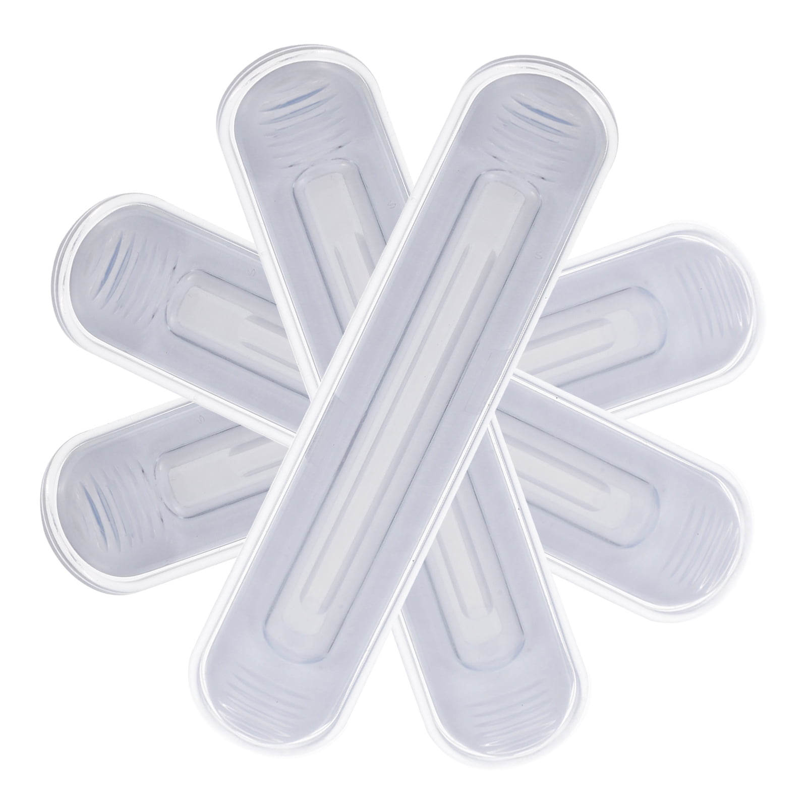 4 Pcs Lock Anti-collision Stickers 9.00X1.70X0.80CM Transparent ...