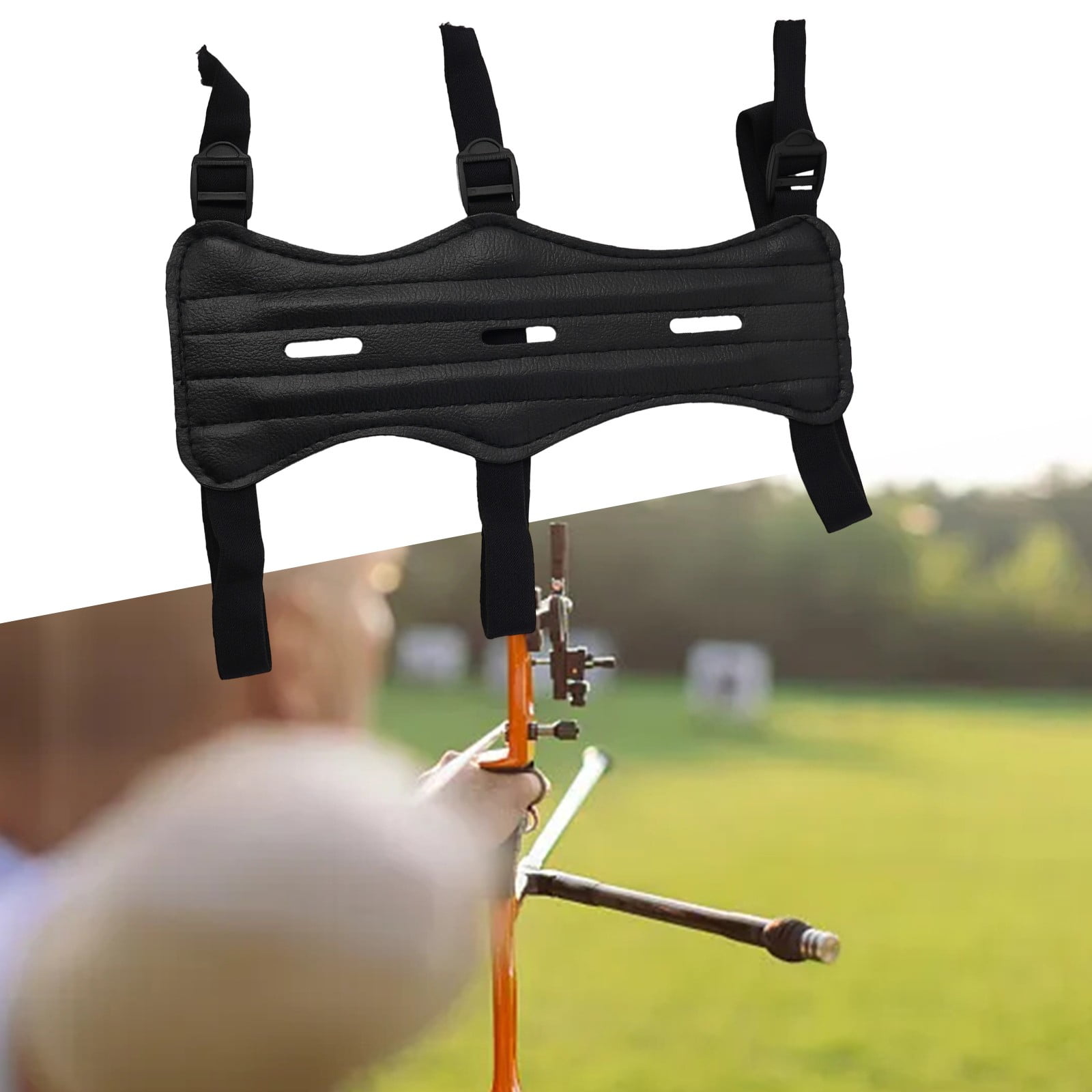 4 Pcs Long Leather Armguard Bow and Arrow Equipment Archery Supplies ...