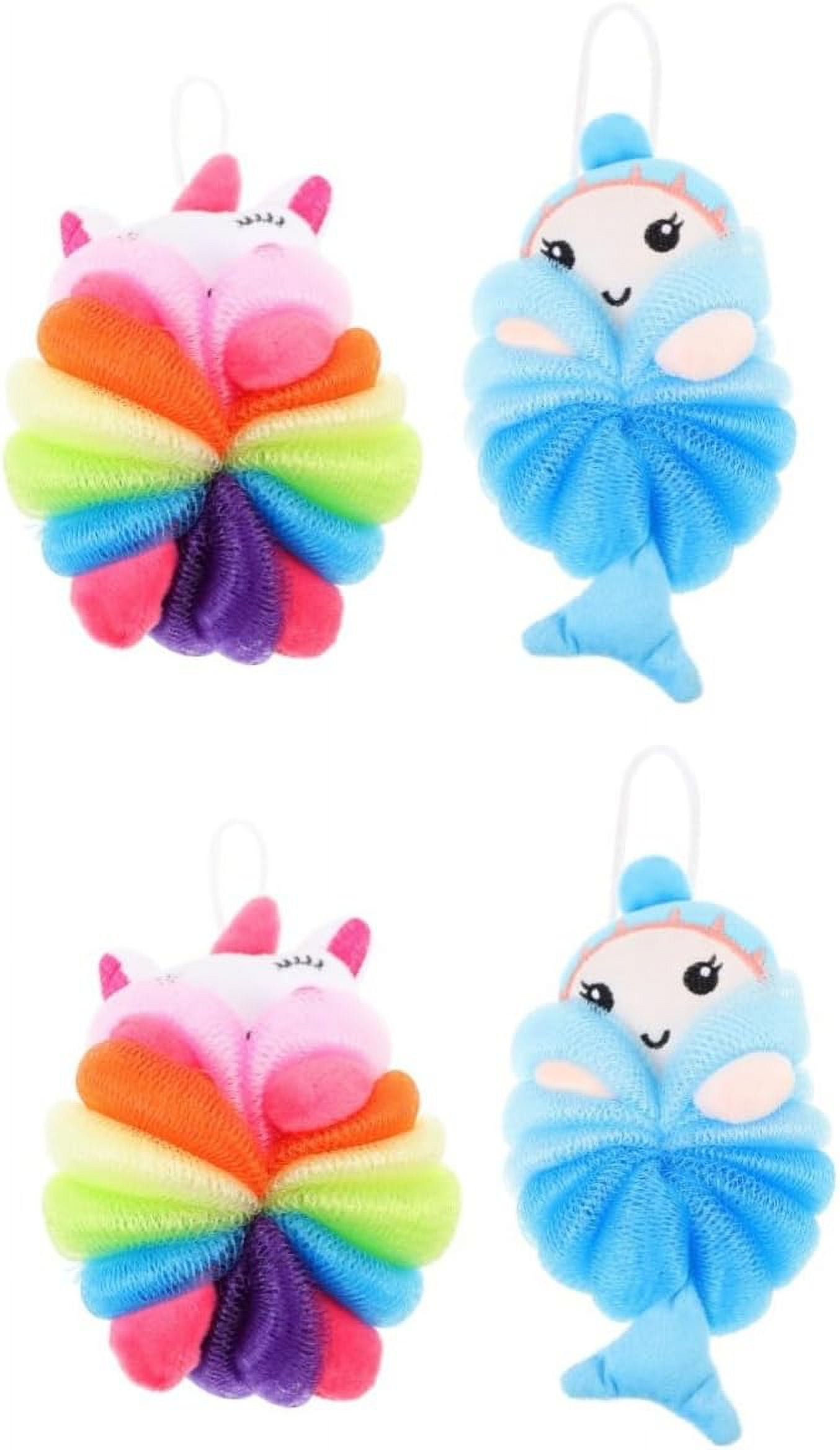 4 Pcs Loofah Body Loofah Foam Body Wash Body Scrubbers Bathing Supplies ...