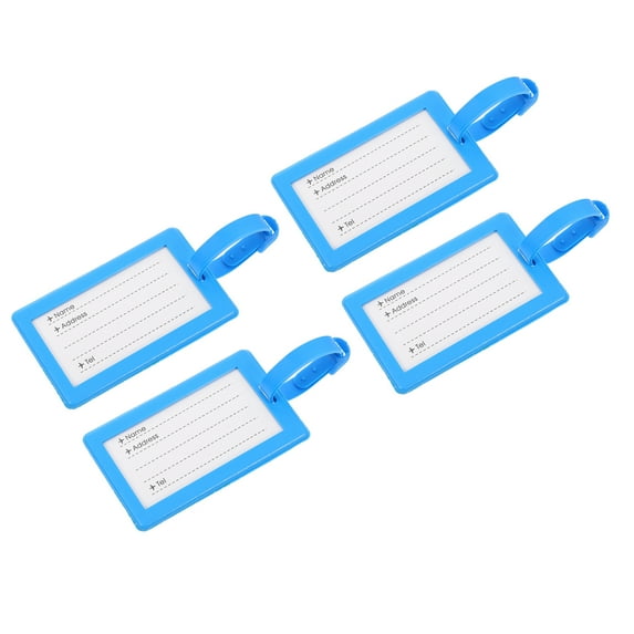 4 Pcs Luggage Tag Handbag Name Cards Travel Suitcase Labels Backpacks for Kids Tags Suitcases ...