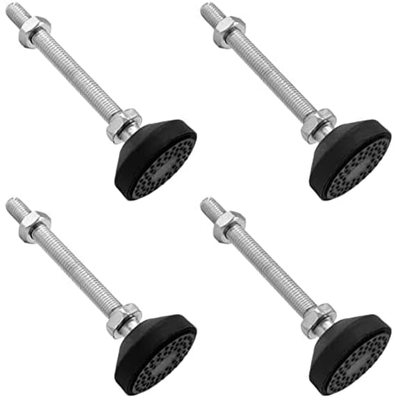 4 Pcs M10 Metal Adjustable Leveling Feet Heavy Duty, Swivel Furniture ...
