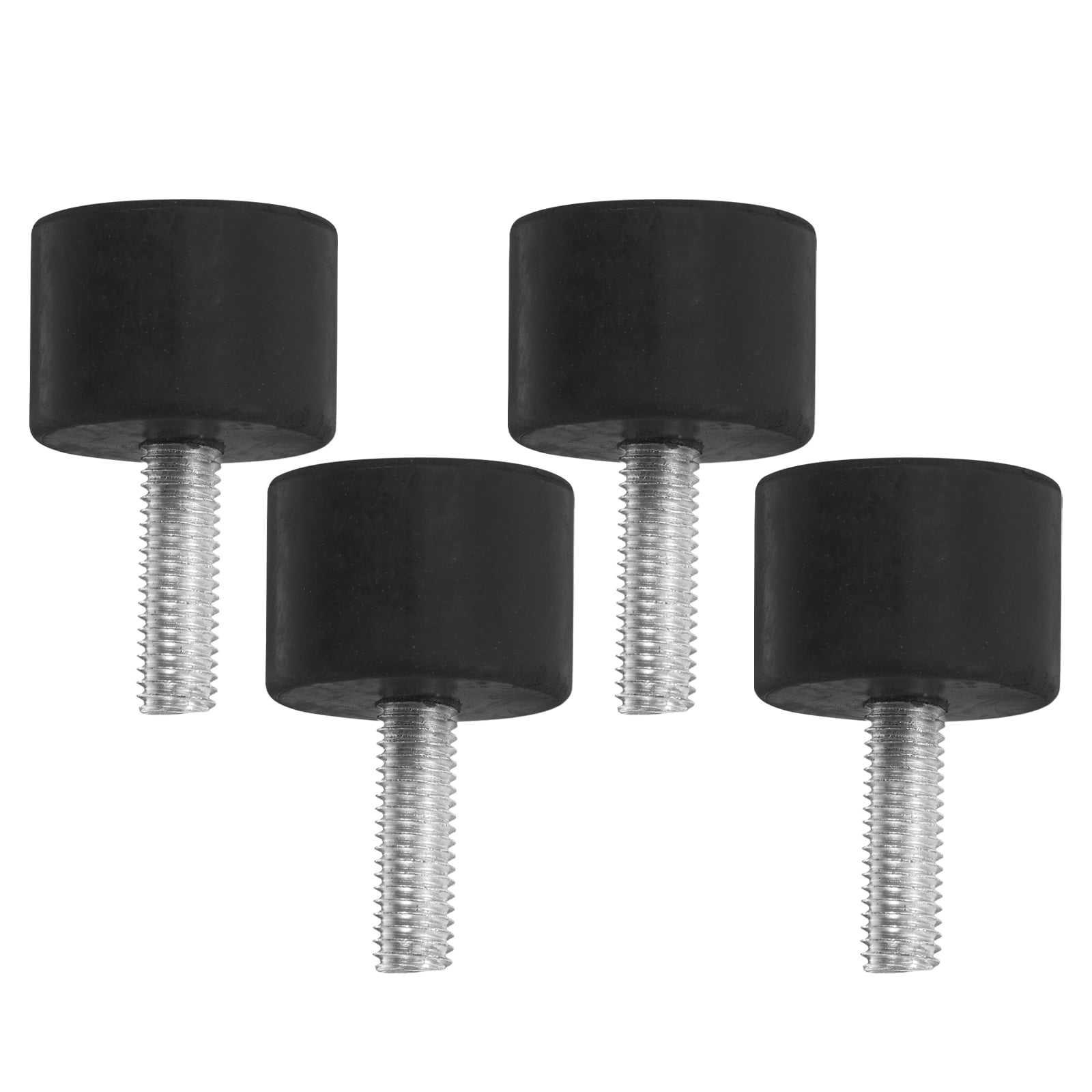 4 Pcs M8 Rubber Isolators Mounts Anti-Vibration Isolators Rubber Mounts Threaded Studs Shock ...
